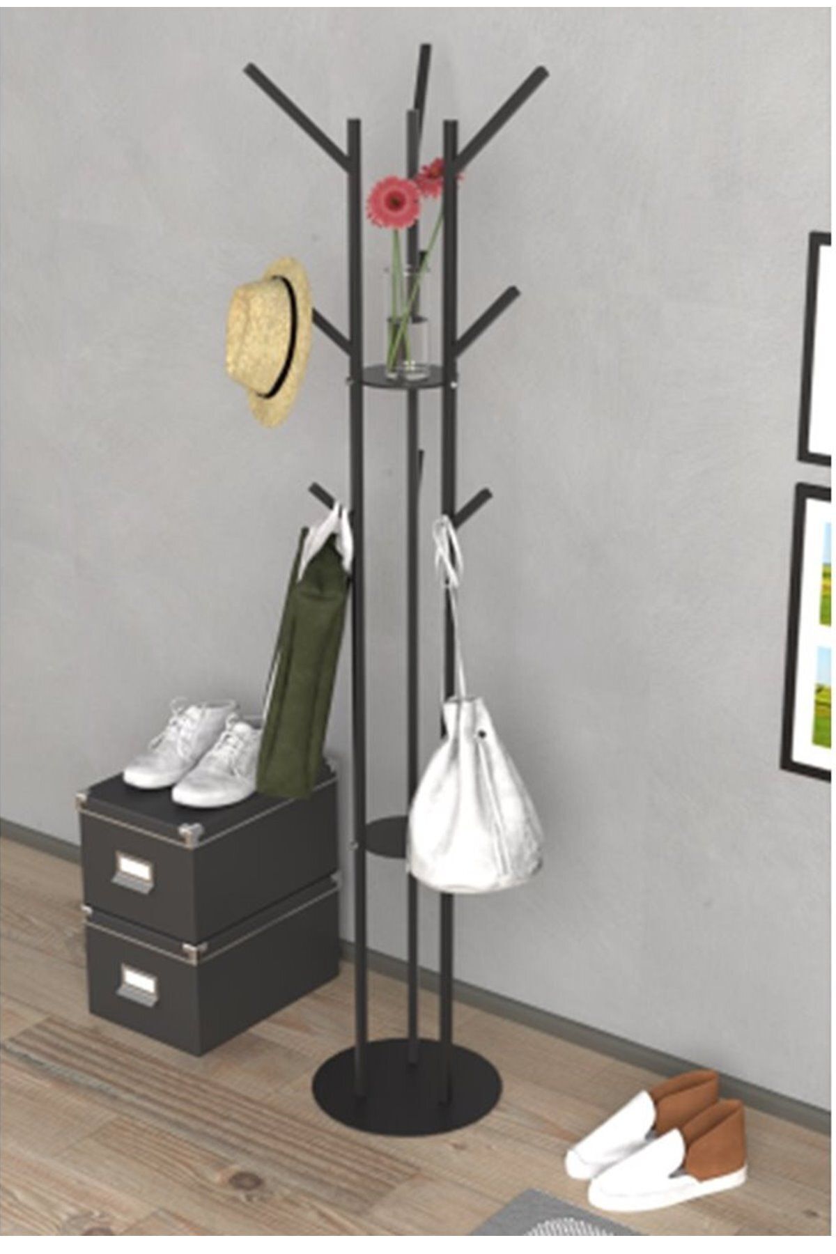 Retodesign RETODESİGN 9 ASKILI METAL ELBİSE ASKISI, PORTMANTO ASKISI ...