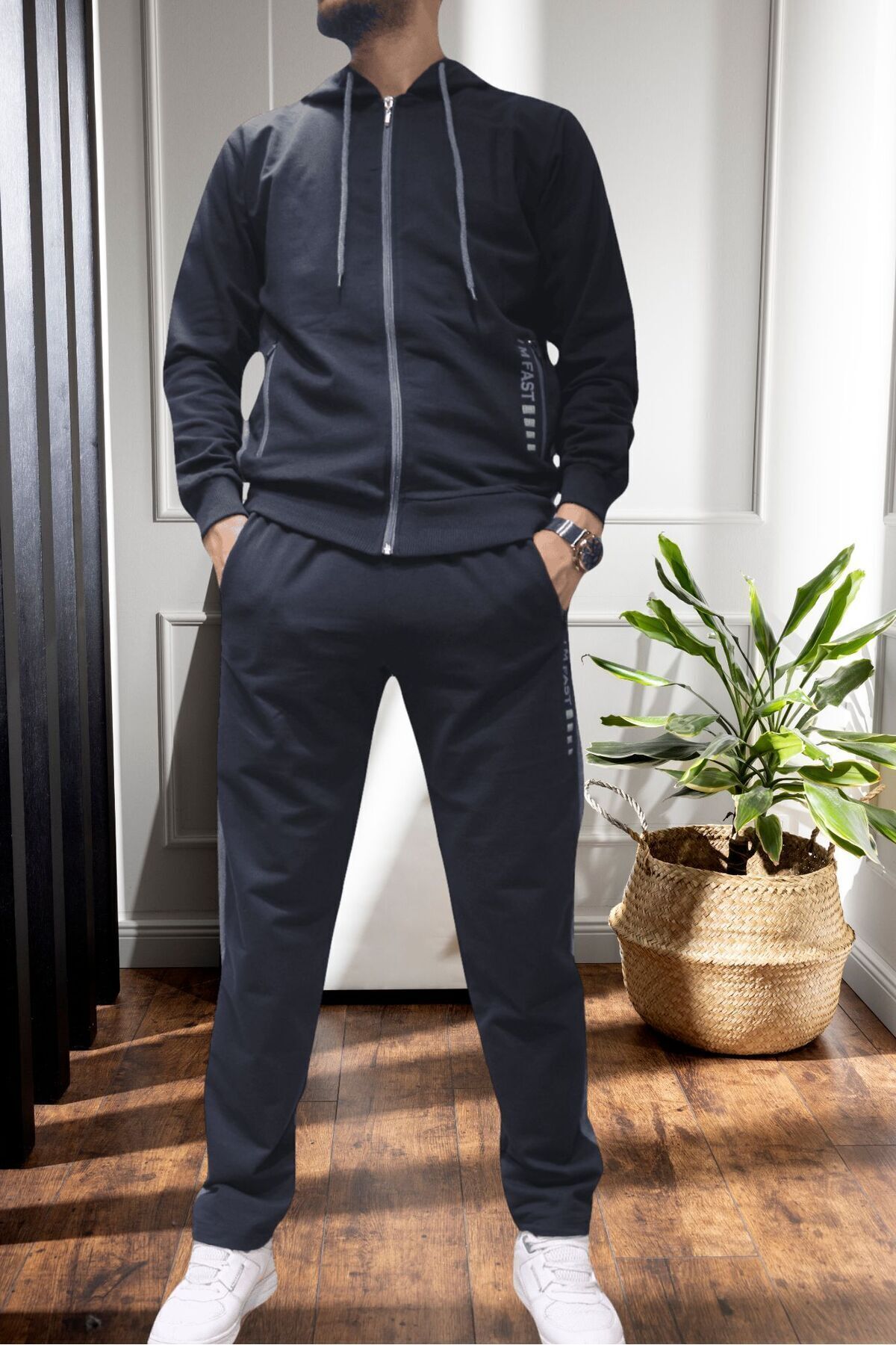 ÇİTA Sports Lycra Men's Straight Leg Tracksuit Set PM.1763- Trendyol