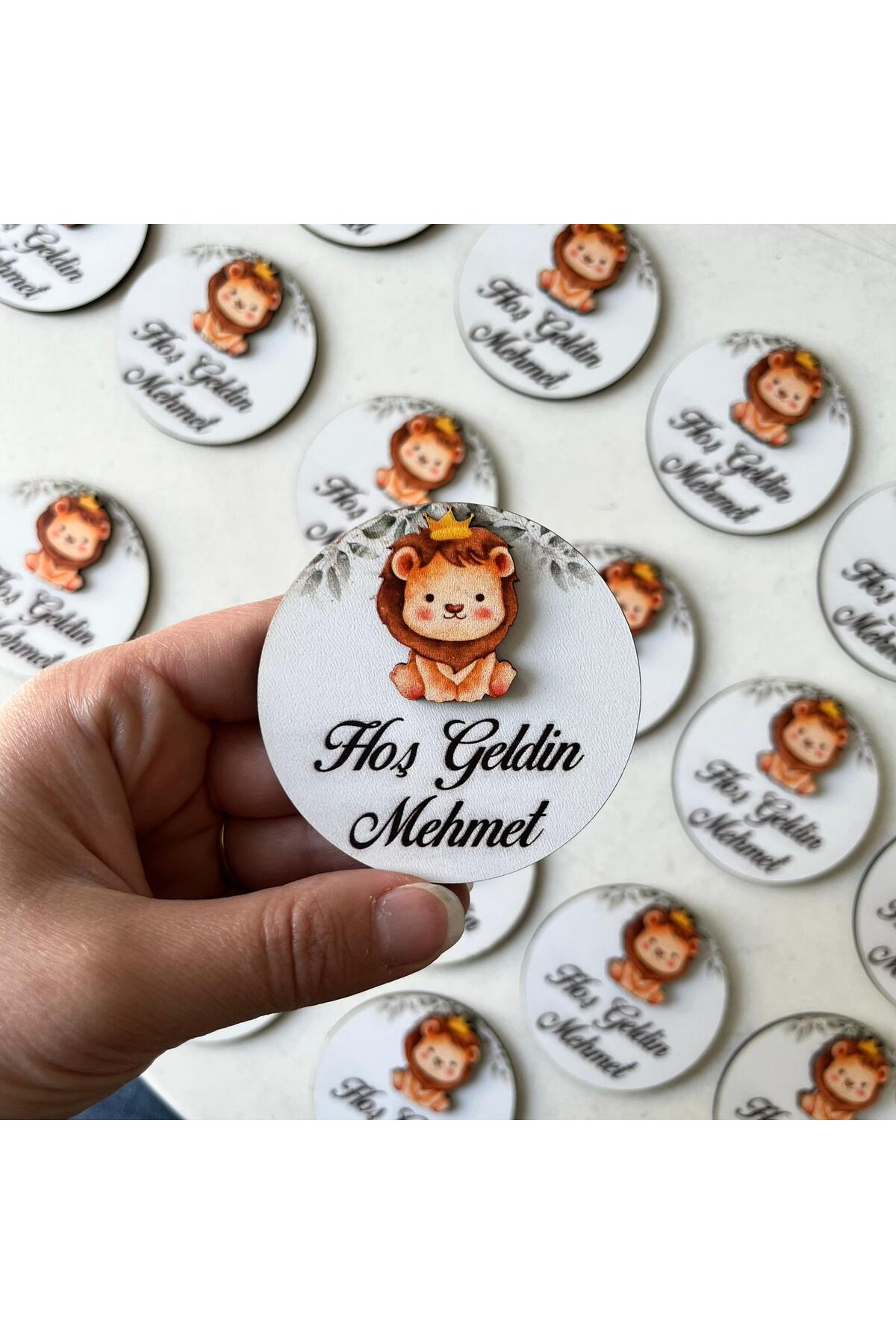 fabriflow exclusive 25adet Aslan Figürlü Kabartmalı Poşetli Magnet ...