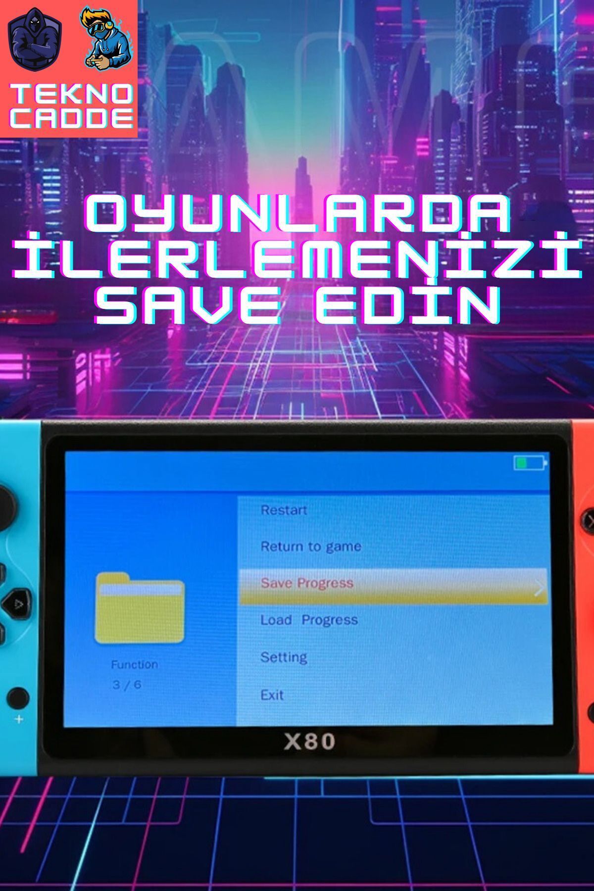 beboncool X80 7inç LCD Geniş Ekran HDMİ 128bit 10000+ RETRO ARCADE OYUN ...