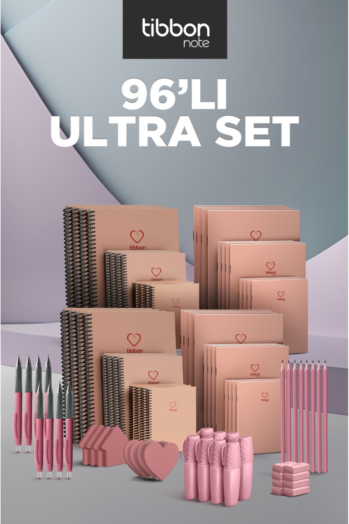 Tibbon Ultra Set 96'lı Pembe - Fiyatı, Yorumları