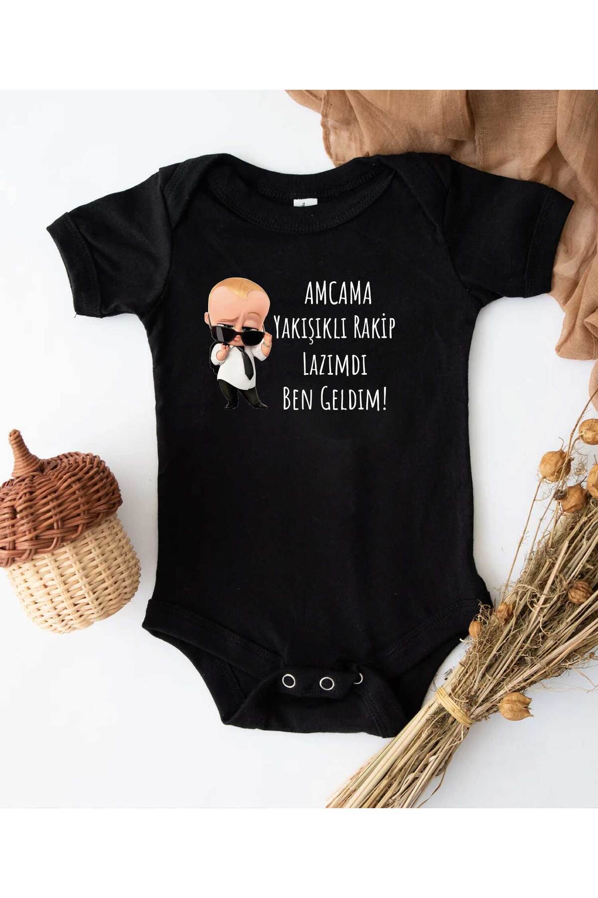 Astral Baby Amcama Rakip Lazımdı Ben Geldim Desenli Kısa Kol Kız Bebek ...