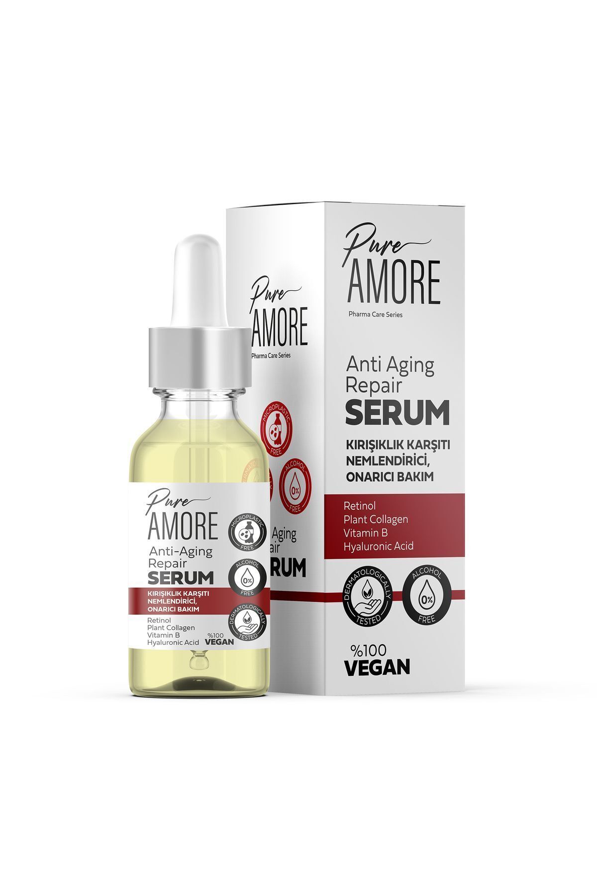 Pure Amore Kırışıklık Karşıtı Retinol İçeren Nemlendirici Onarıcı Bakım ...