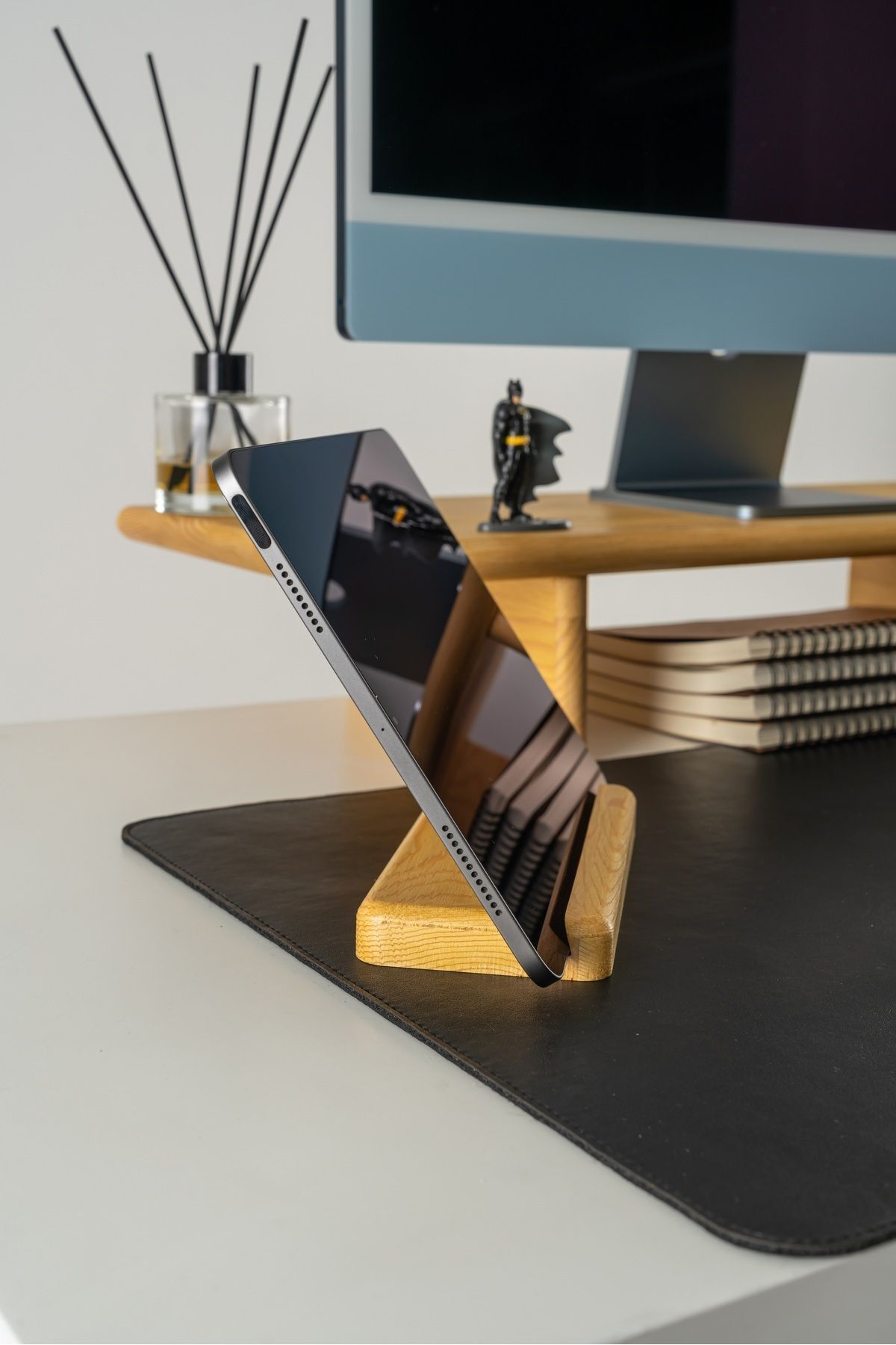 Woodsuppco Tablet Tutucu, Ahşap Tablet Standı, Masaüstü Ahşap Tablet ...