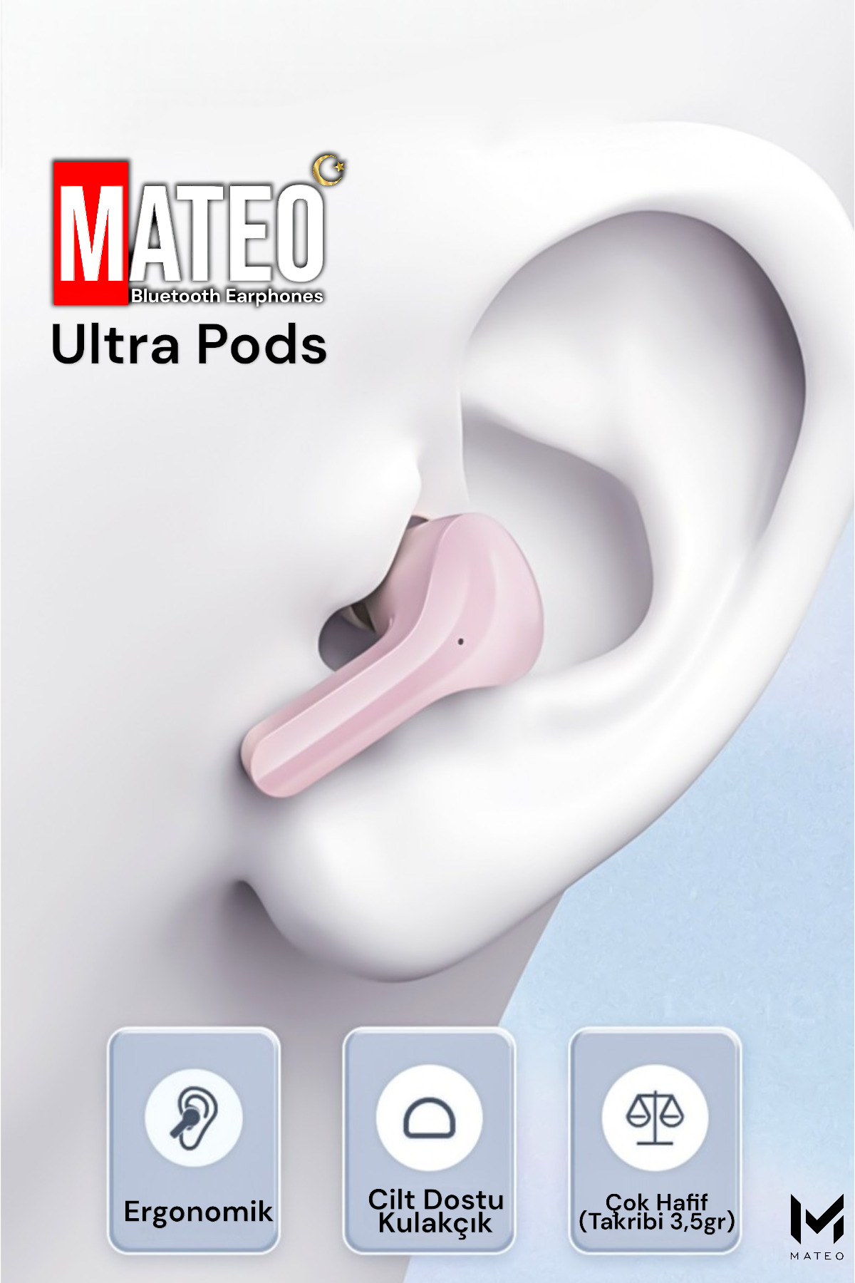 MATEO Akıllı saat Bluetooh Arama Bildirim ve Dokunmatik Bluetooth Kulaklık Ultra Pods maxFiyatı ...