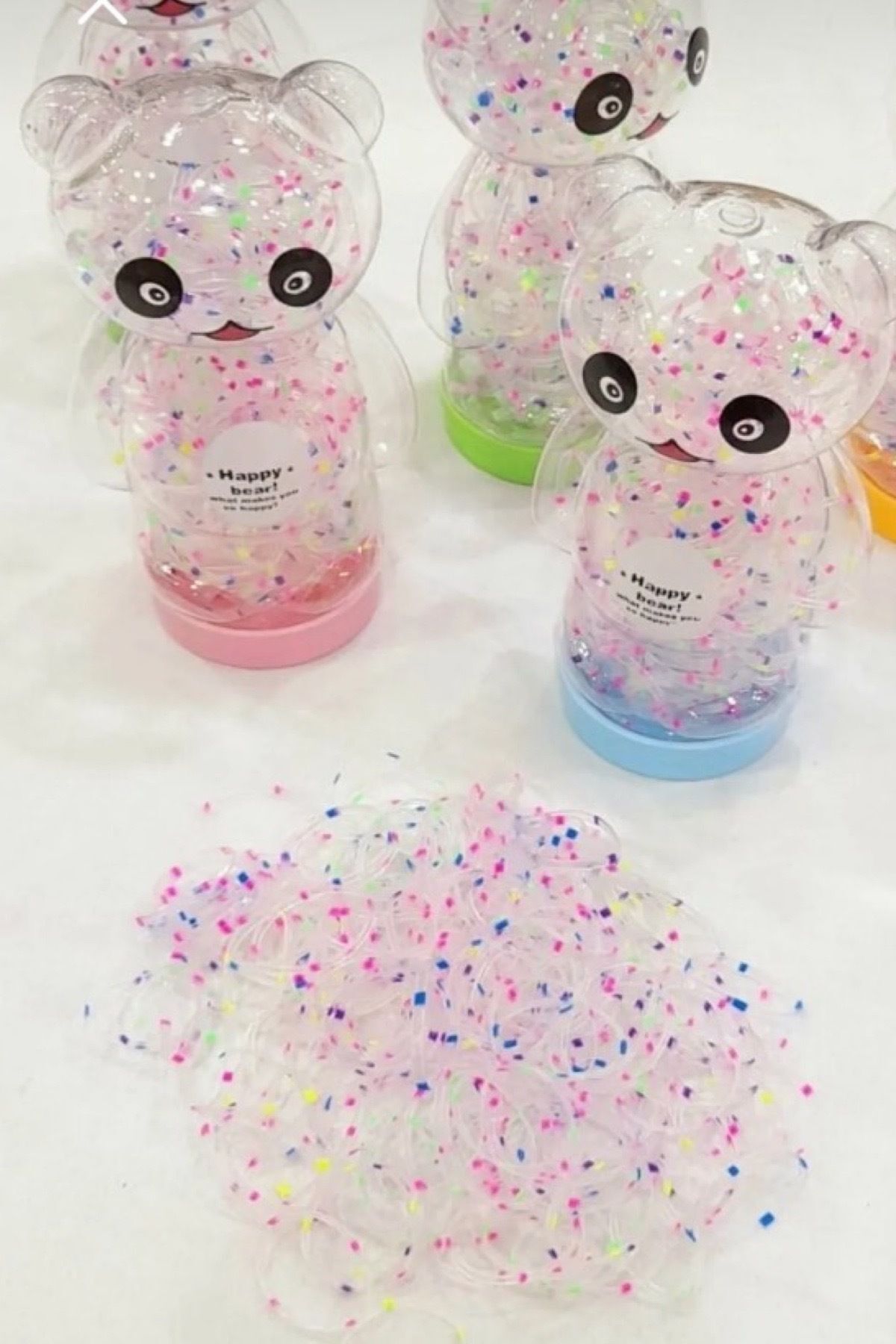 ylz Kopmayan Şeffaf Benekli İthal Ayıcık Kutulu 100 lü Lastik Toka Fiyatı, Yorumları - Trendyol