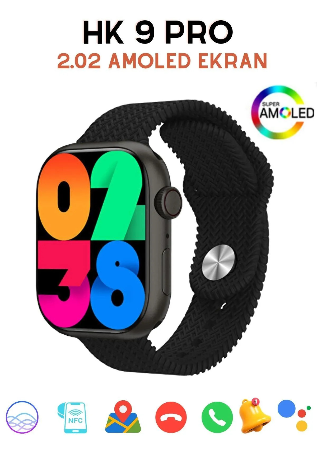 GAİNTECH HK 9 PRO İOS ANDROİS UYUMLU AKILLI SAAT SMART WATCH Fiyatı ...