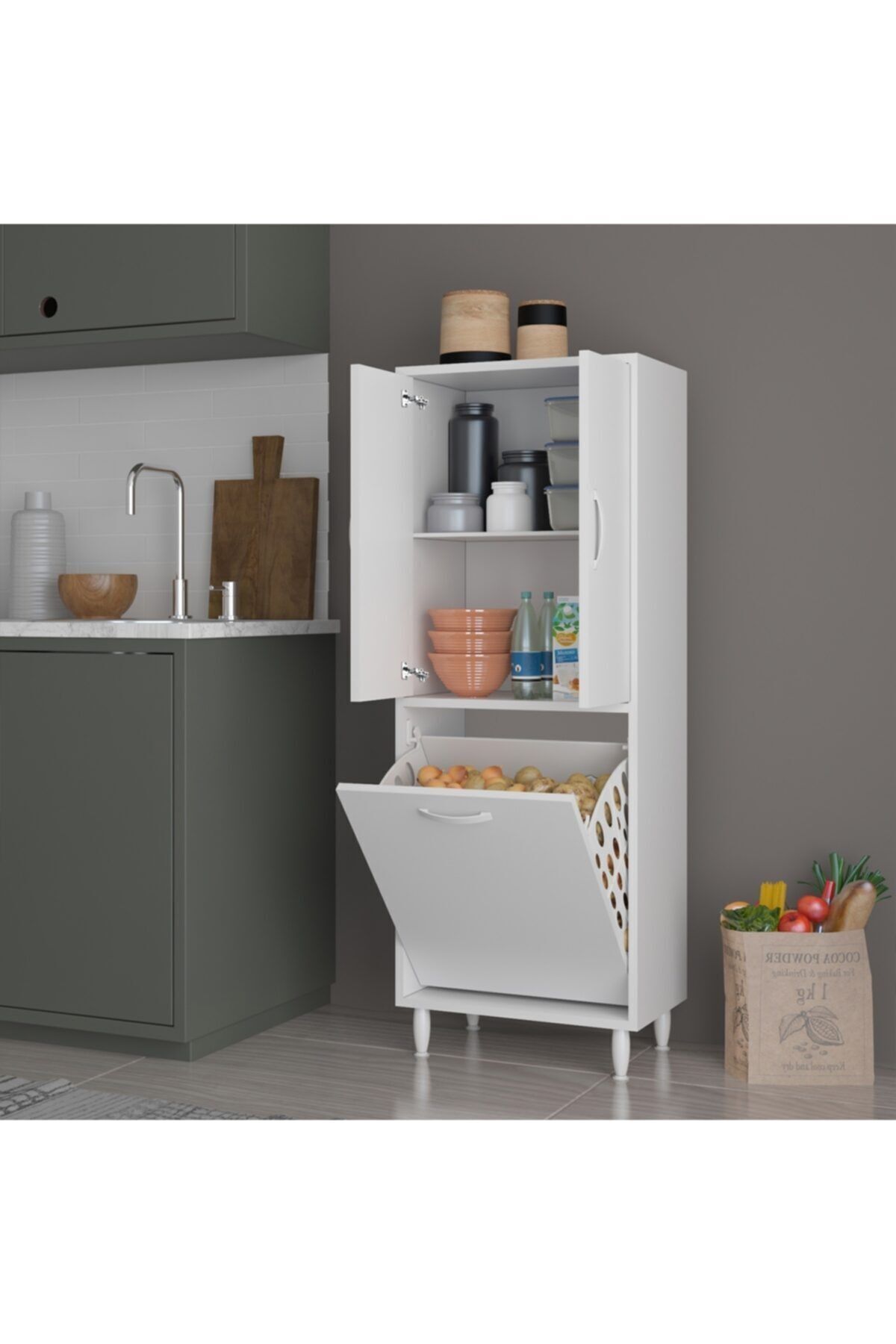 Modilayn Esinti Banyo 55 X 138 Cm Çamaşır Bölmeli,banyo Düzenleyici ...