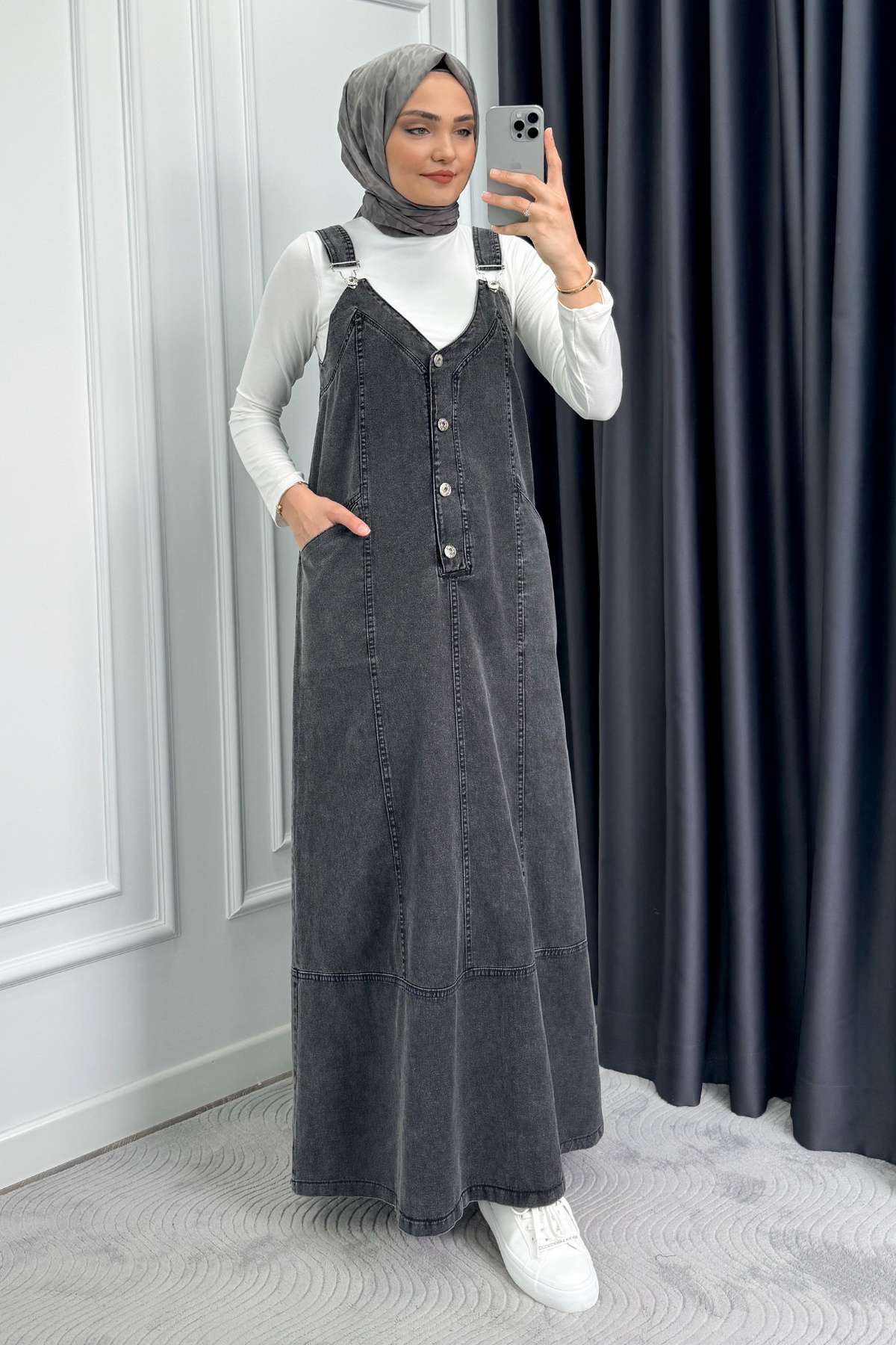 Modatuğsem Yeni Sezon Kot Jile Elbise - Fiyatı, Yorumları