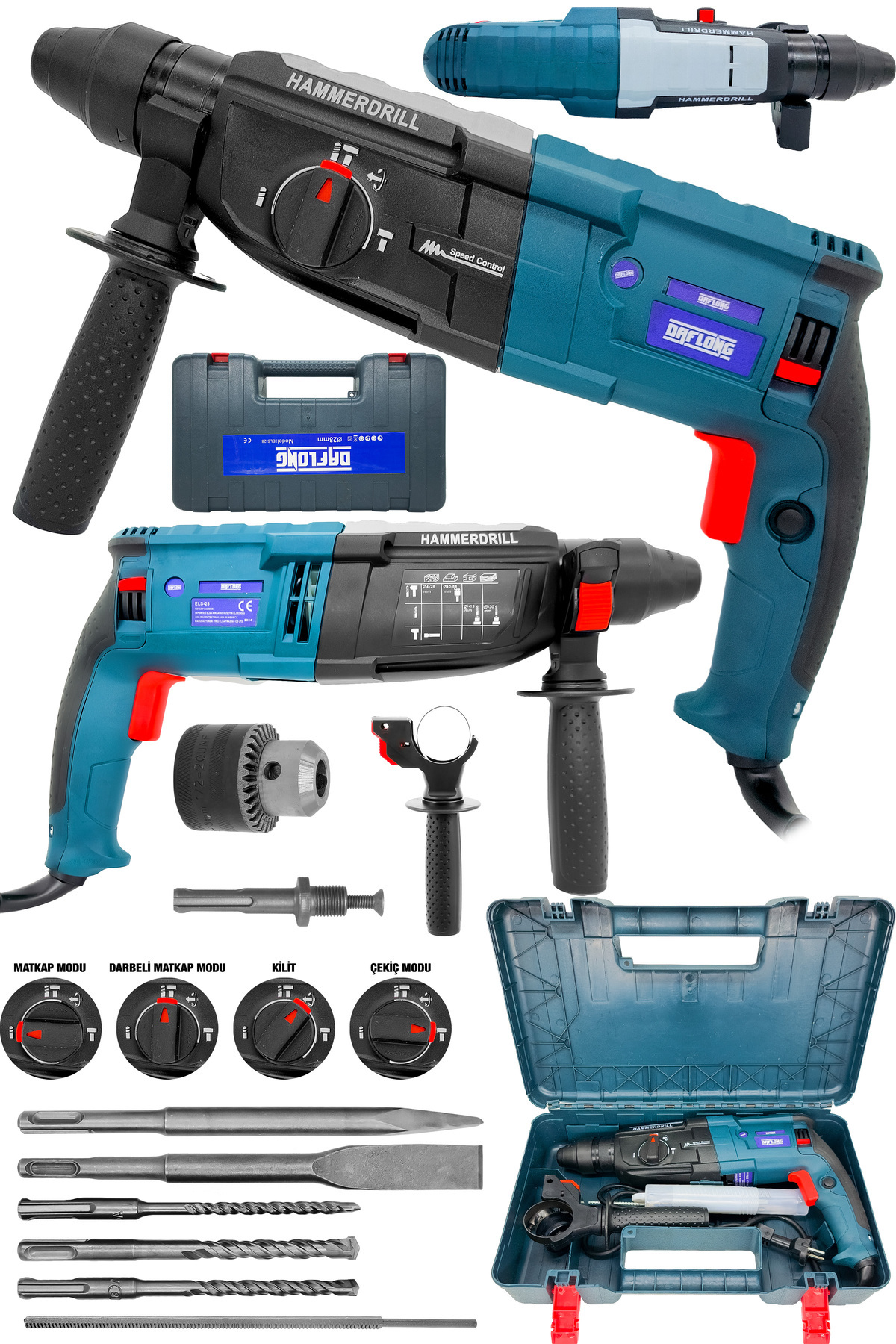 DAFLONG Metal Şanzıman Kırıcı Delici Darbeli Matkap 2-28mm Hilti Fiyatı ...