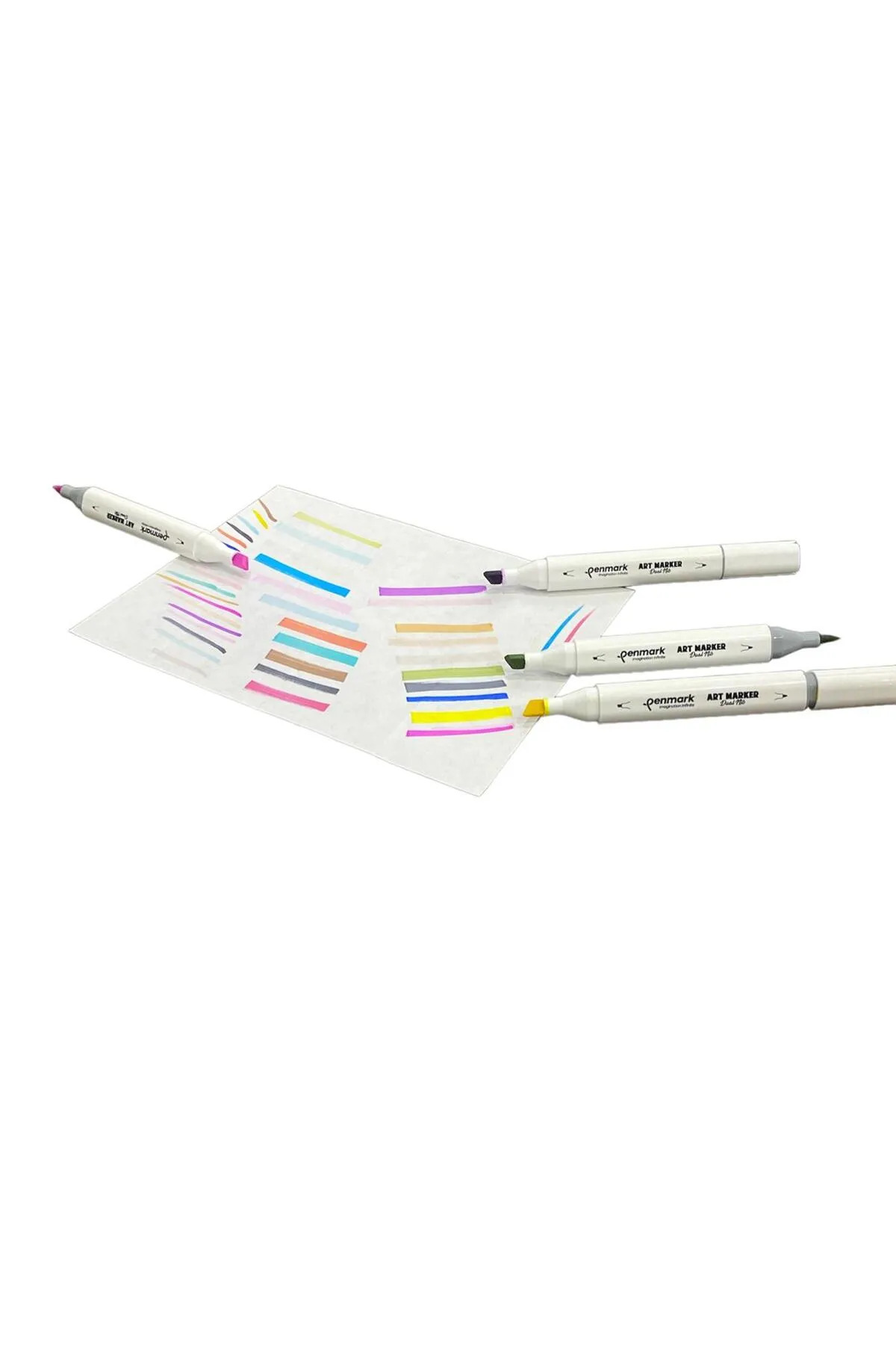 Art Tone 24-Piece Color Set - Marker Pen, Double Sided Brush, Long and ...