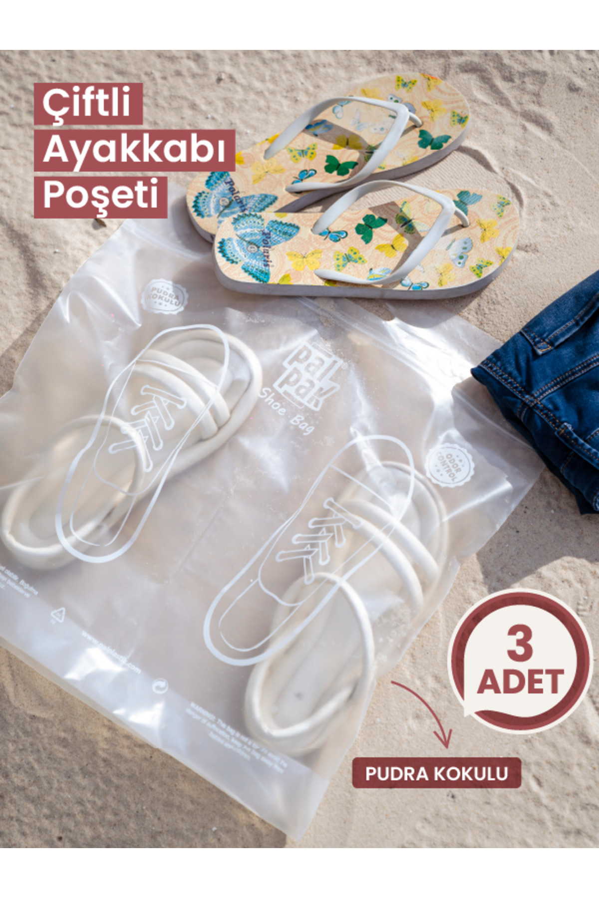 PALPAK Pudra Kokulu Ayakkabı Taşıma Ve Saklama Poşeti 44.5x46 5 Cm -3 ...