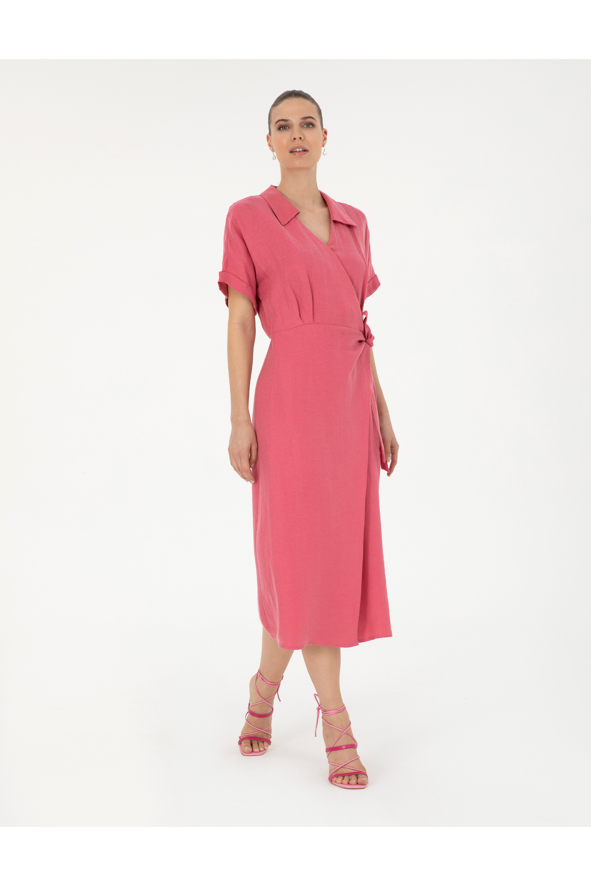 Pierre Cardin Pembe Comfort Fit Dokuma Elbise 50283470-VR041 Fiyatı ...