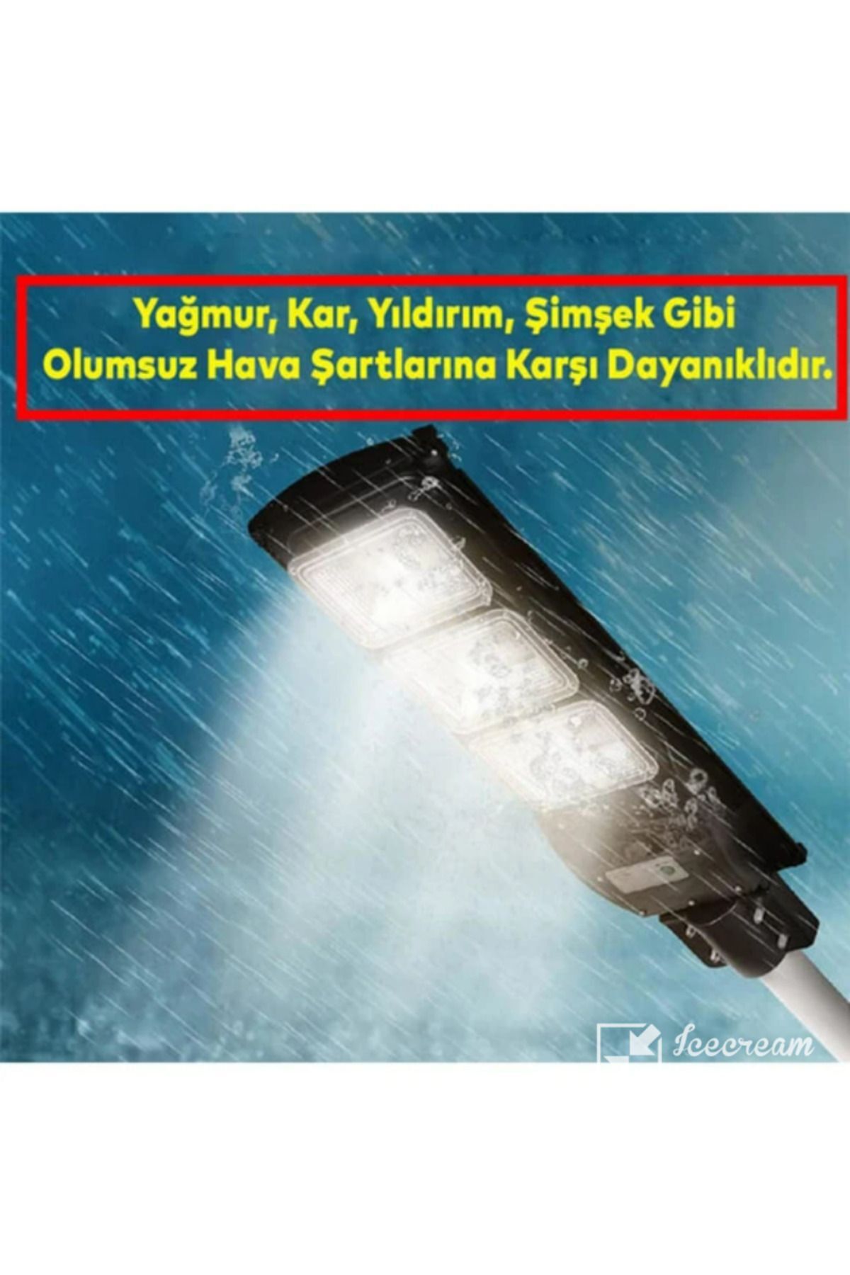 Voltek 200w Kumandalı Solar Led Sokak Armatürü / Sensörlü - Beyaz Işık ...