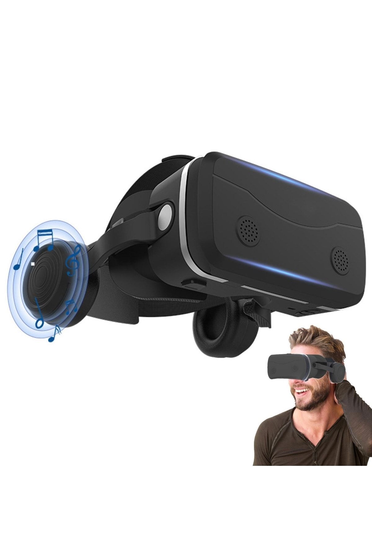 VR Shinecon Scg15e Sanal Gerçeklik Gözlükleri 4.7-7 Inç Cep Telefonları ...