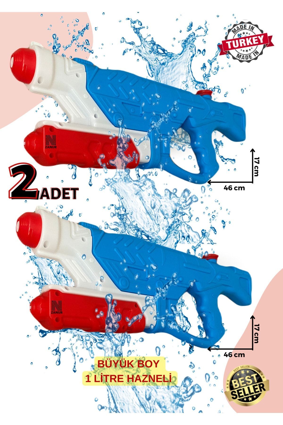 zanur 2 Adet Pompalı Su Tabancası. - Fiyatı, Yorumları