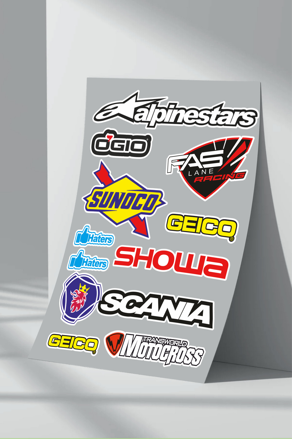 Sticker Market Sponsor Motosiklet Bisiklet Araç Sticker Seti (16 ...