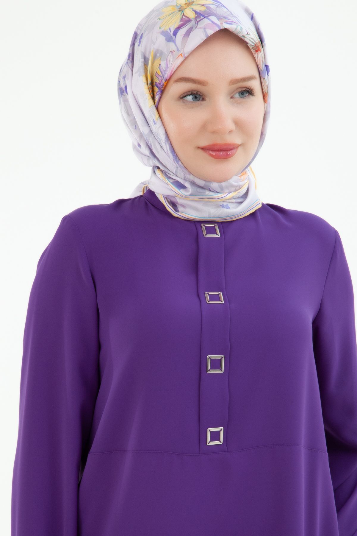 Armine ARMİNE TREND KARE DÜĞMELİ TUNİK - MORCİVERT RENK - YENİ MODEL Fiyatı, Yorumları - Trendyol