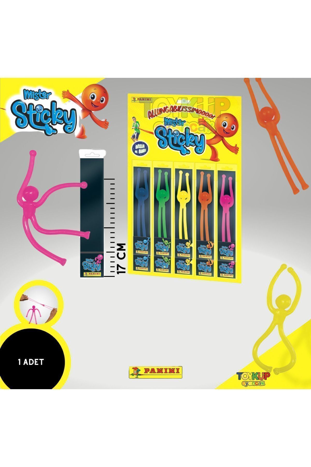 Panini Toyki Toys Panini Mister Sticky Uzayan Cama Yapışan Lastik Adam ...