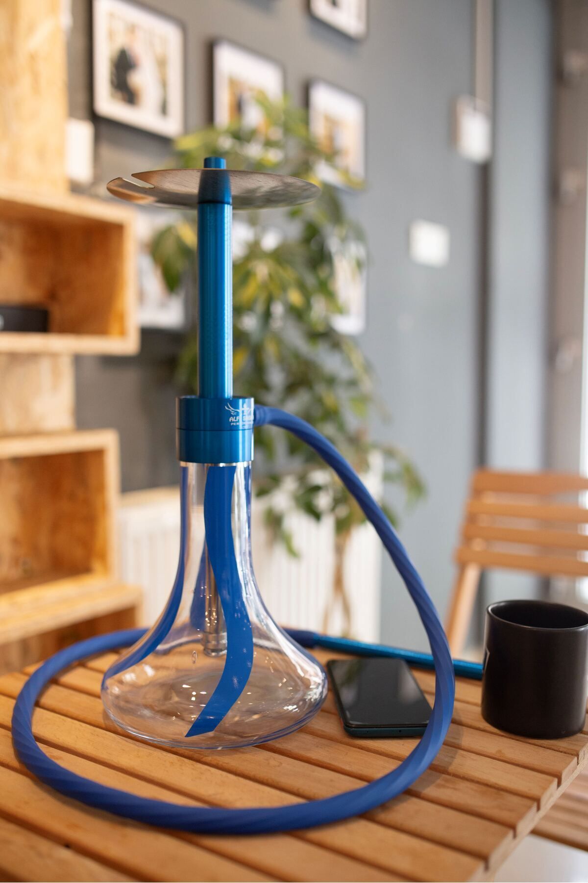 ALFE SHİSHA Performans nargile takımı orta boy blue - Fiyatı, Yorumları