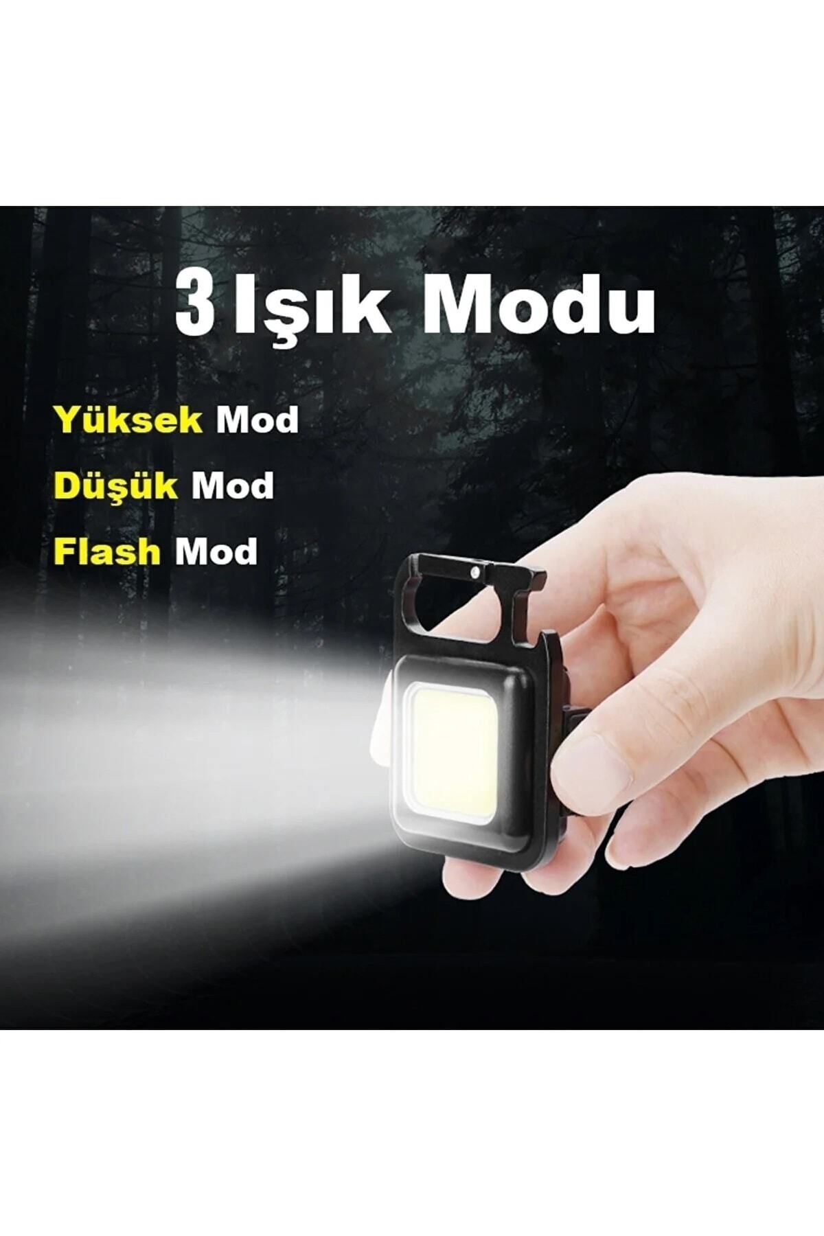 Janva Mini Led El Feneri , Karabinalı, Mıknatıslı , Su Geçirmez , Şişe ...