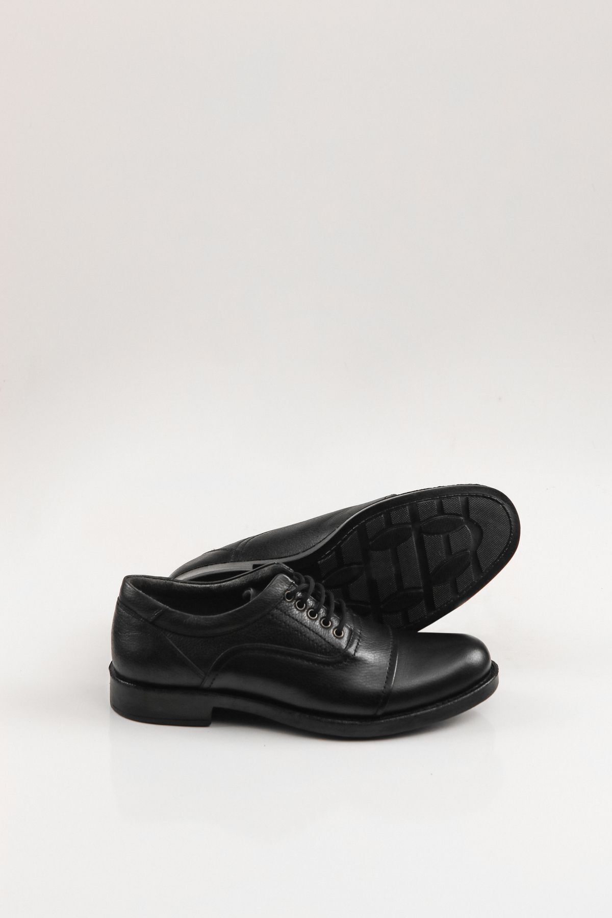SVMSHOES Erkek Deri Siyah Kundura/Bağcıklı Siyah Şık Erkek Kundura ...