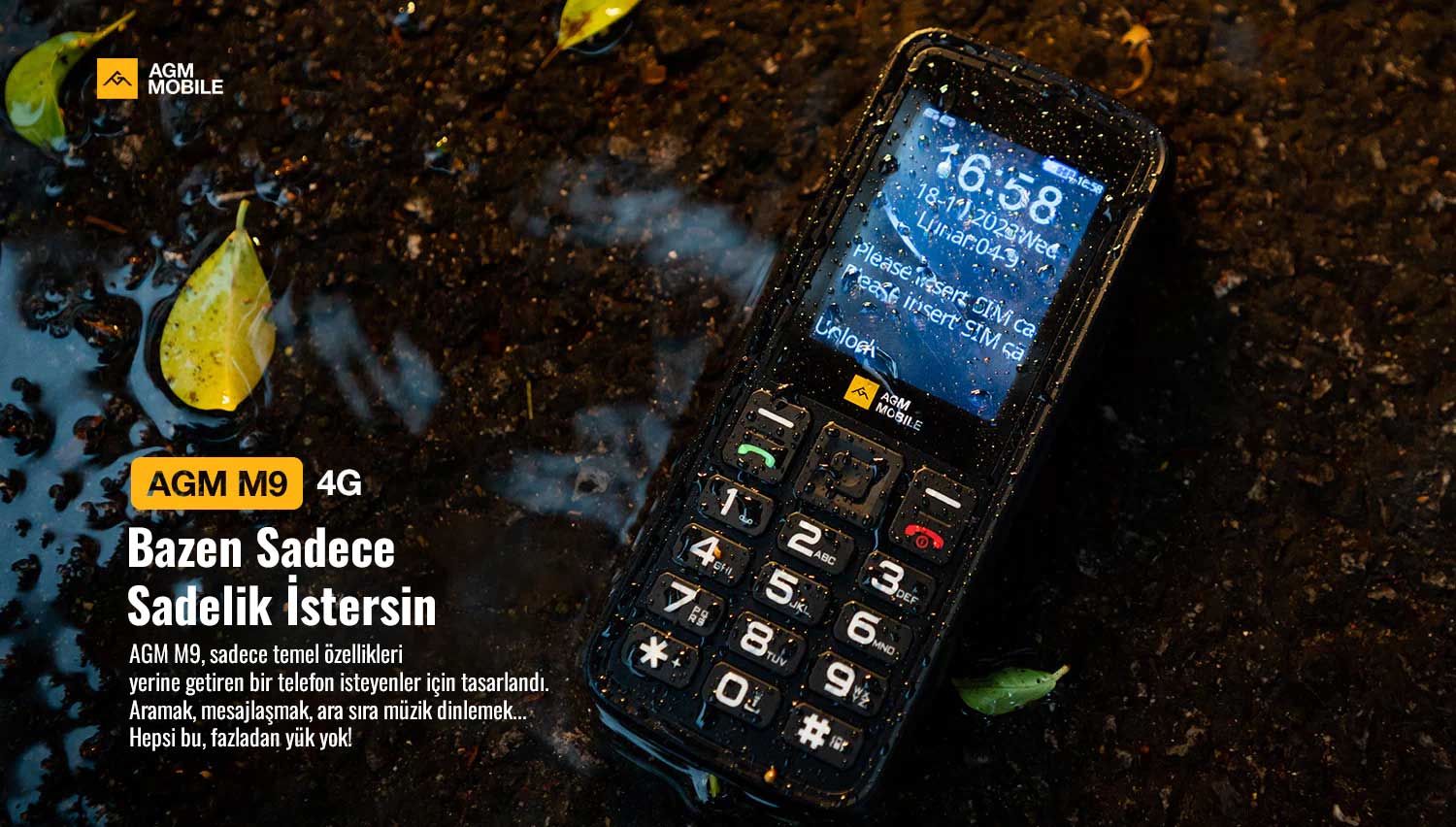 AGM Mobile AGM M9 4G LTE Tuşlu Dayanıklı Cep Telefonu - Fiyatı, Yorumları