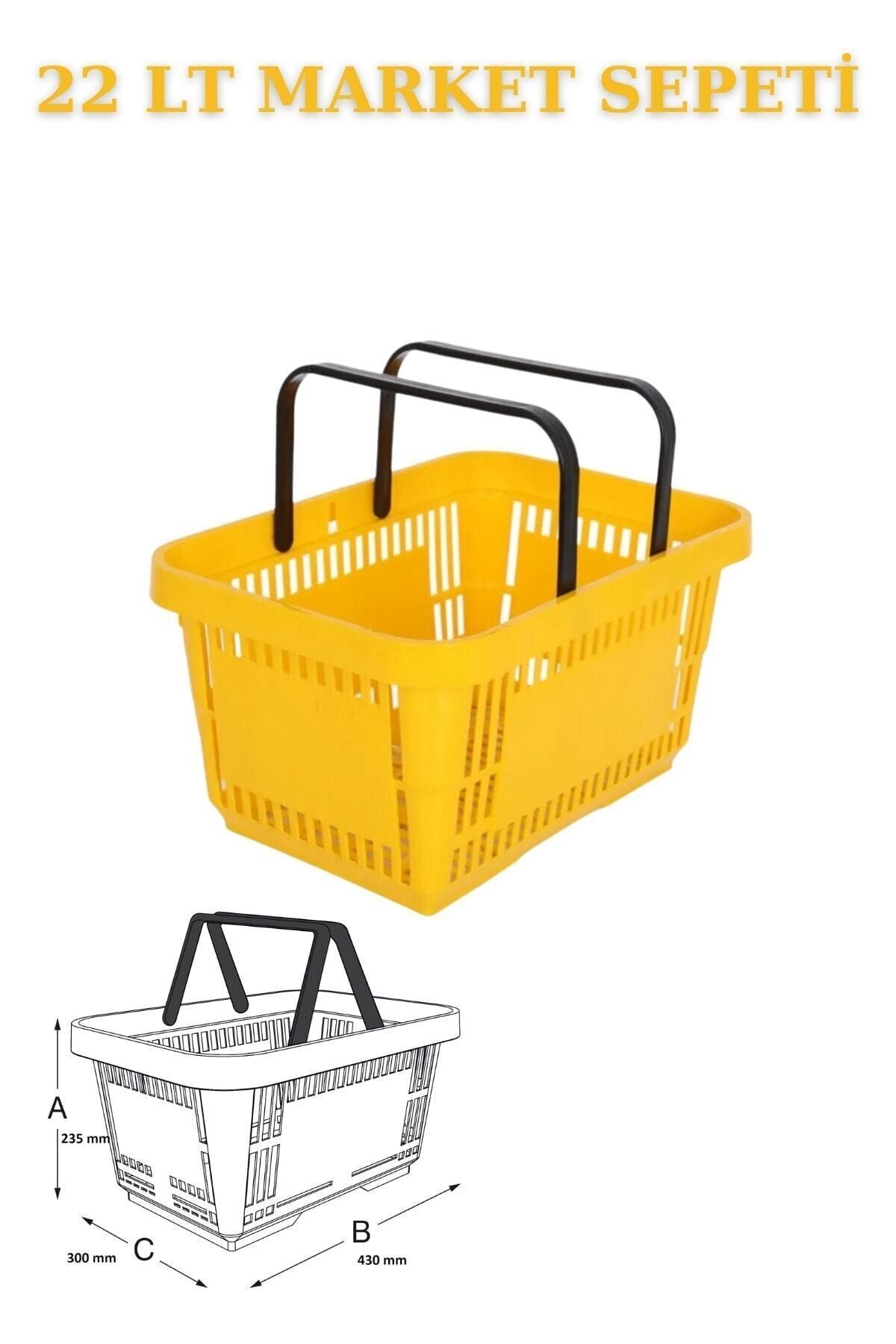 Manken İstanbul 22 Litre Market Sepeti, Alışveriş Sepeti, Saplı Market ...