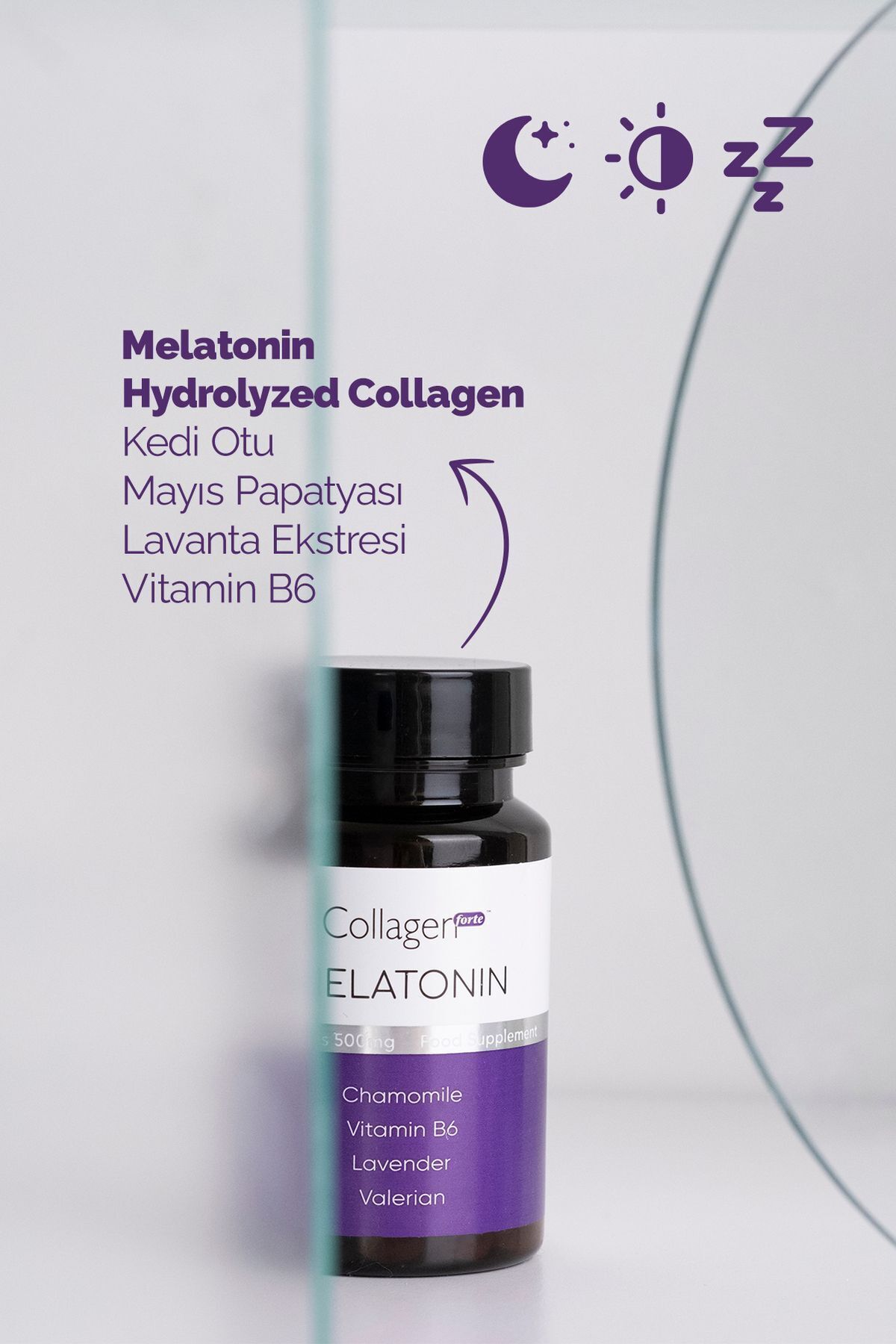 Collagen Forte Platinum Melatonin 3mg, Hidrolize Kolajen, Vitamin B6 ...