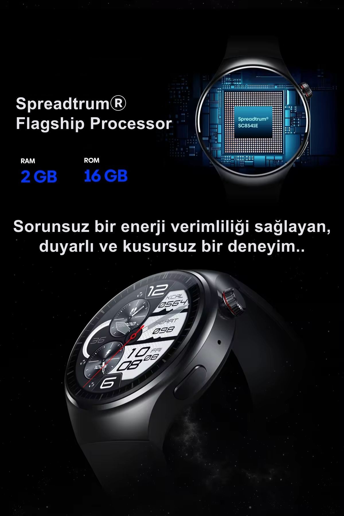 Wearfitpro WEARFİT N61 Akıllı Kol Saati AMOLED Ekran (SİYAH) - Fiyatı ...