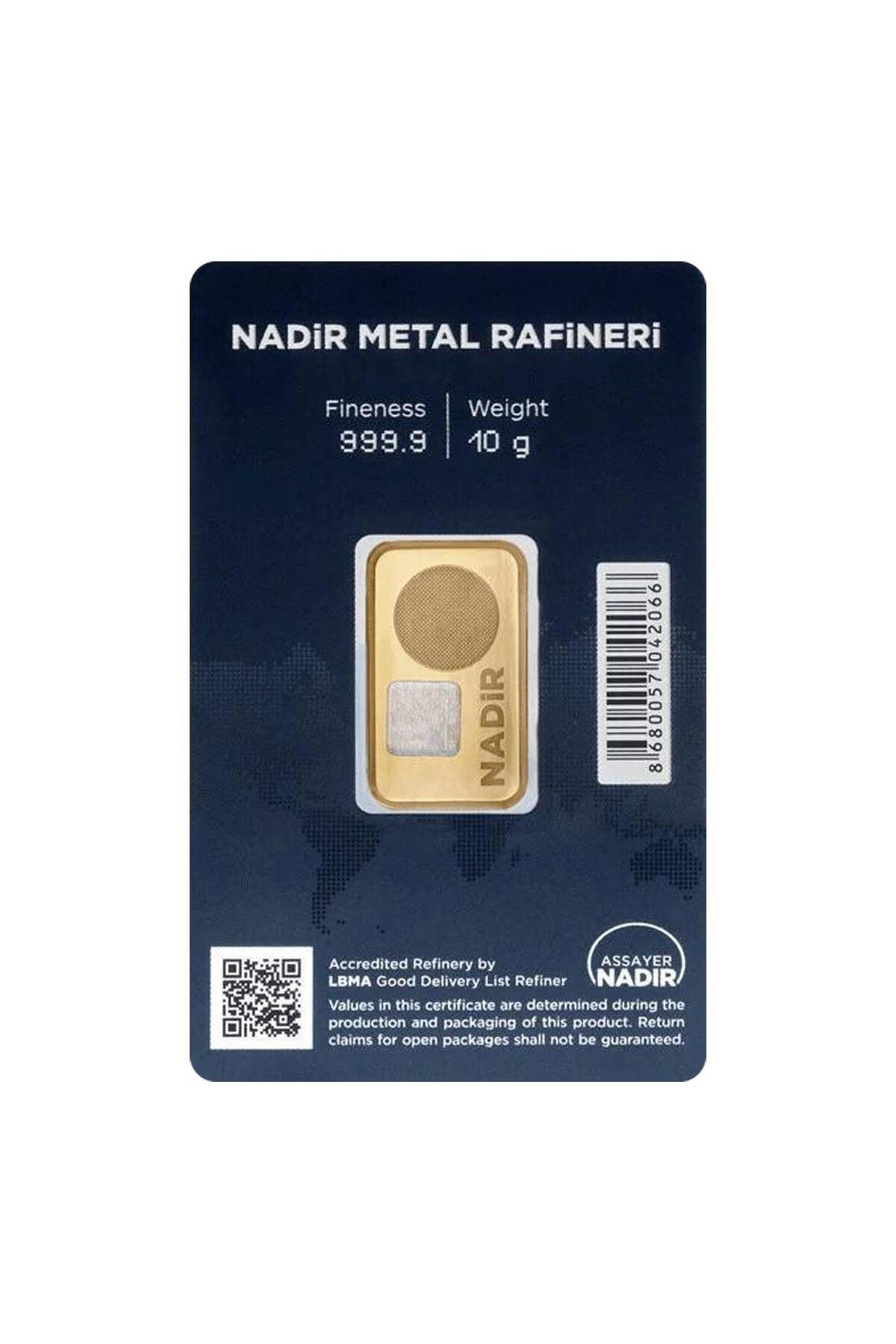 Nadir Gold 10 gr 24 Ayar 999.9 Milyem Nadirgold Gram Altın Fiyatı ...
