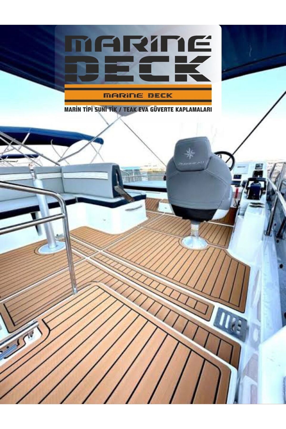 Marine Deck 850*1250*6mm Kahverengi / Siyah Marin Tipi Suni Tik-teak 3m ...