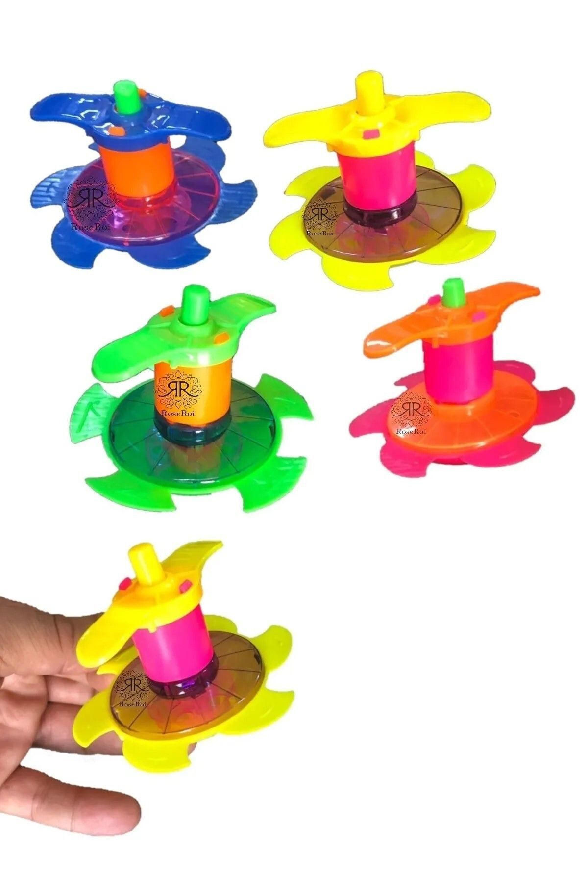 Hyd 100 Pieces Wind-Up Spinning Top Toy Gift for Birthday- Trendyol