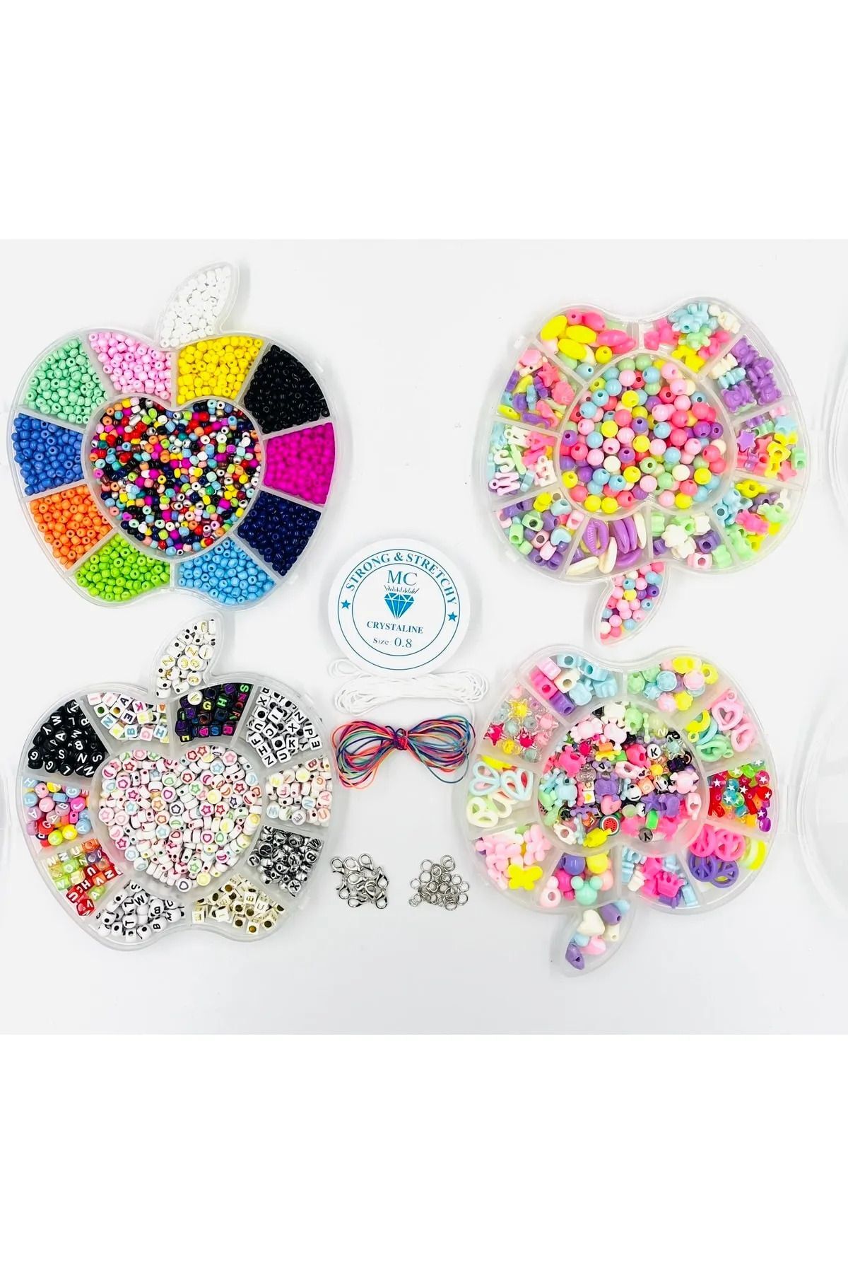 HASAN ERDOĞAN 57 Parça Kum Boncuk Harf Boncuk Ve Figür Boncuk Takı ...