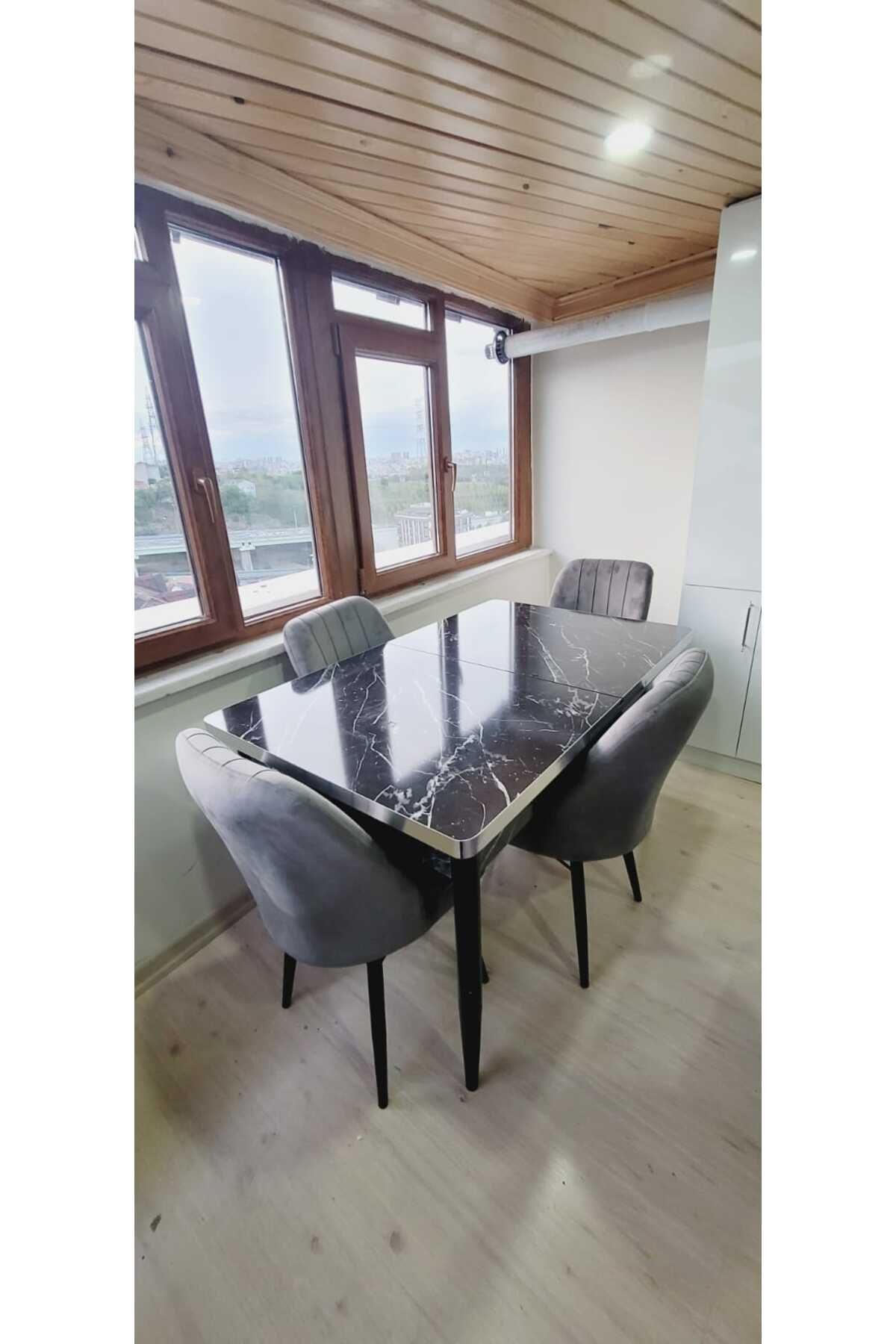 Kristal Evim Yemek Masası Salon-Mutfak Masası Takımı 4 Sandalyeli Masa Fiyatı, Yorumları - Trendyol