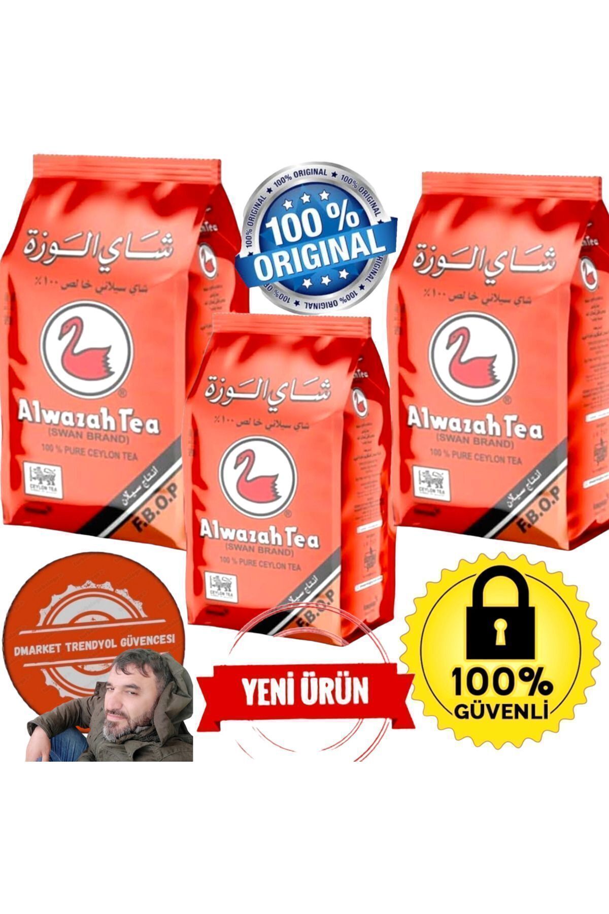 DMarket Alwazah Tea Seylan Siyah Dökme Çayı 3 paket 400 Gr X 3 Fiyatı ...