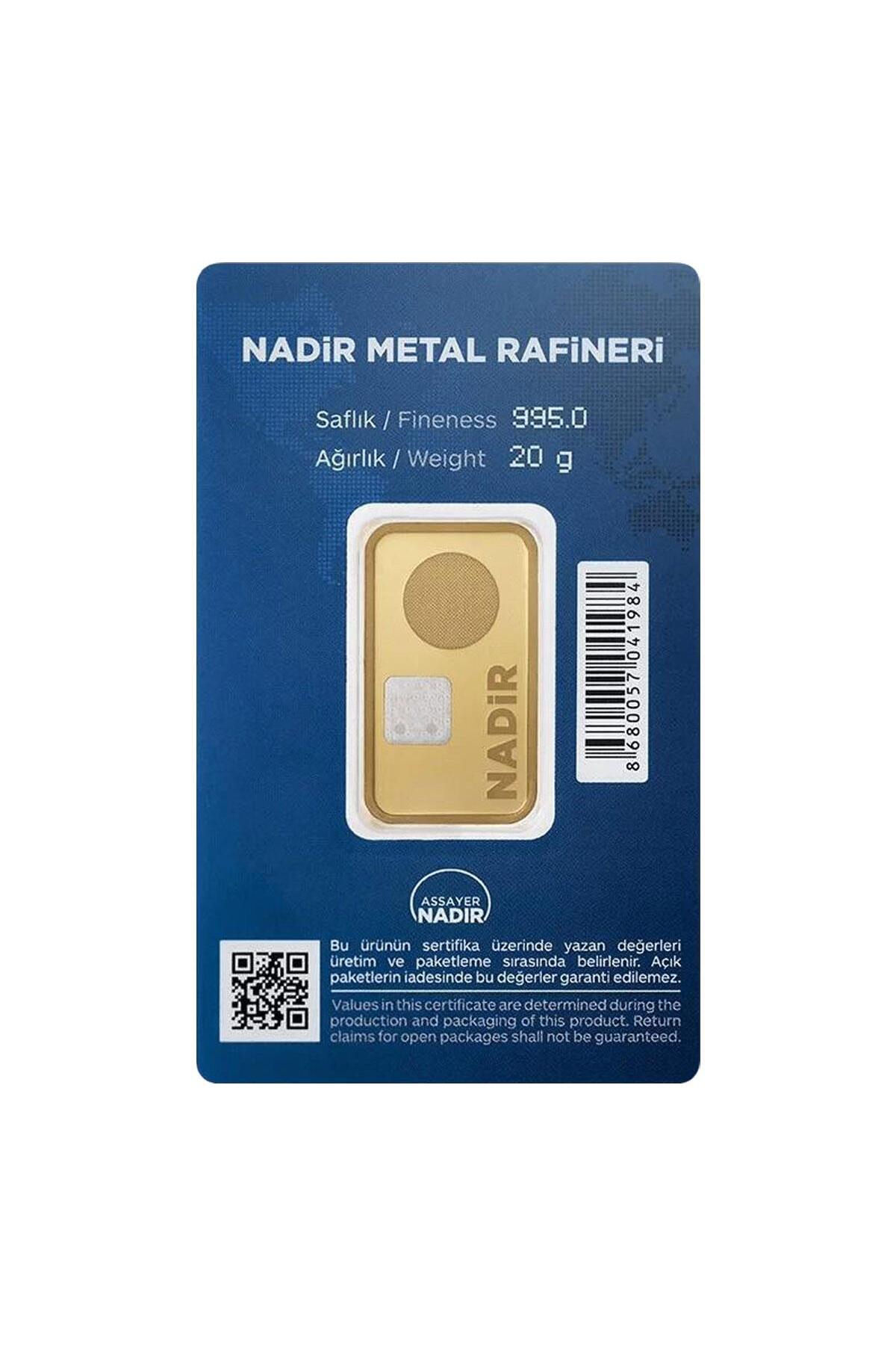 Nadir Gold 20 gr 24 Ayar NadirGold Gram Altın - Fiyatı, Yorumları