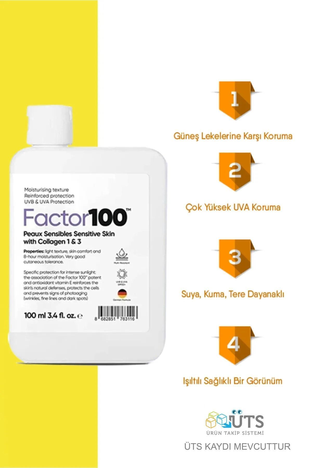 Factor100 Güneş Kremi Nemlendirici Leke Karşıtı SPF50+ 100 ml Yorumları - Trendyol
