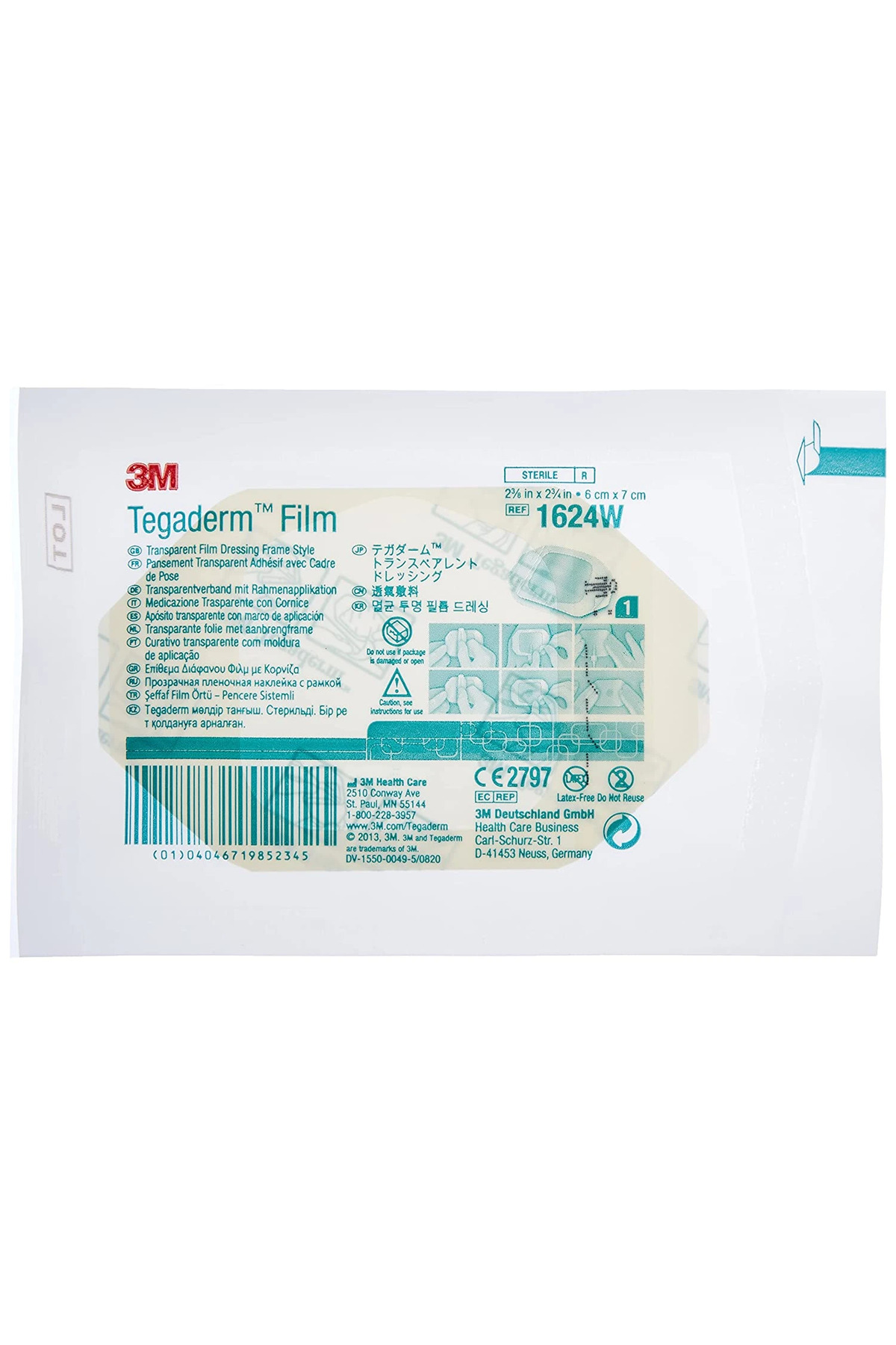 3M Tegaderm Şeffaf Film Örtü Sıvı Geçirmez 1 Adet - 3M Tegaderm 1624 ...