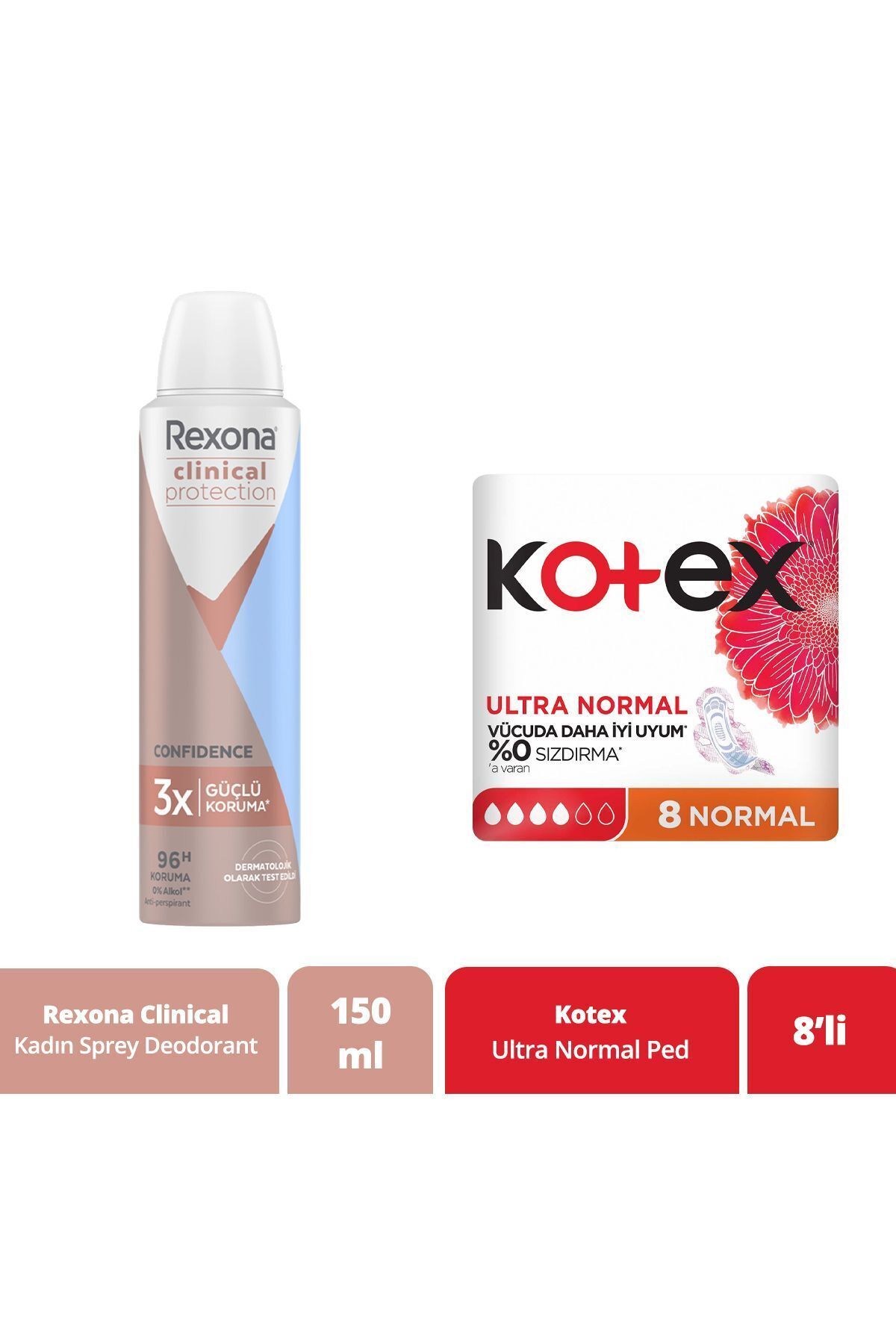 Rexona Clinical Protection Kadın Sprey Deodorant Confidence 150 ml ...