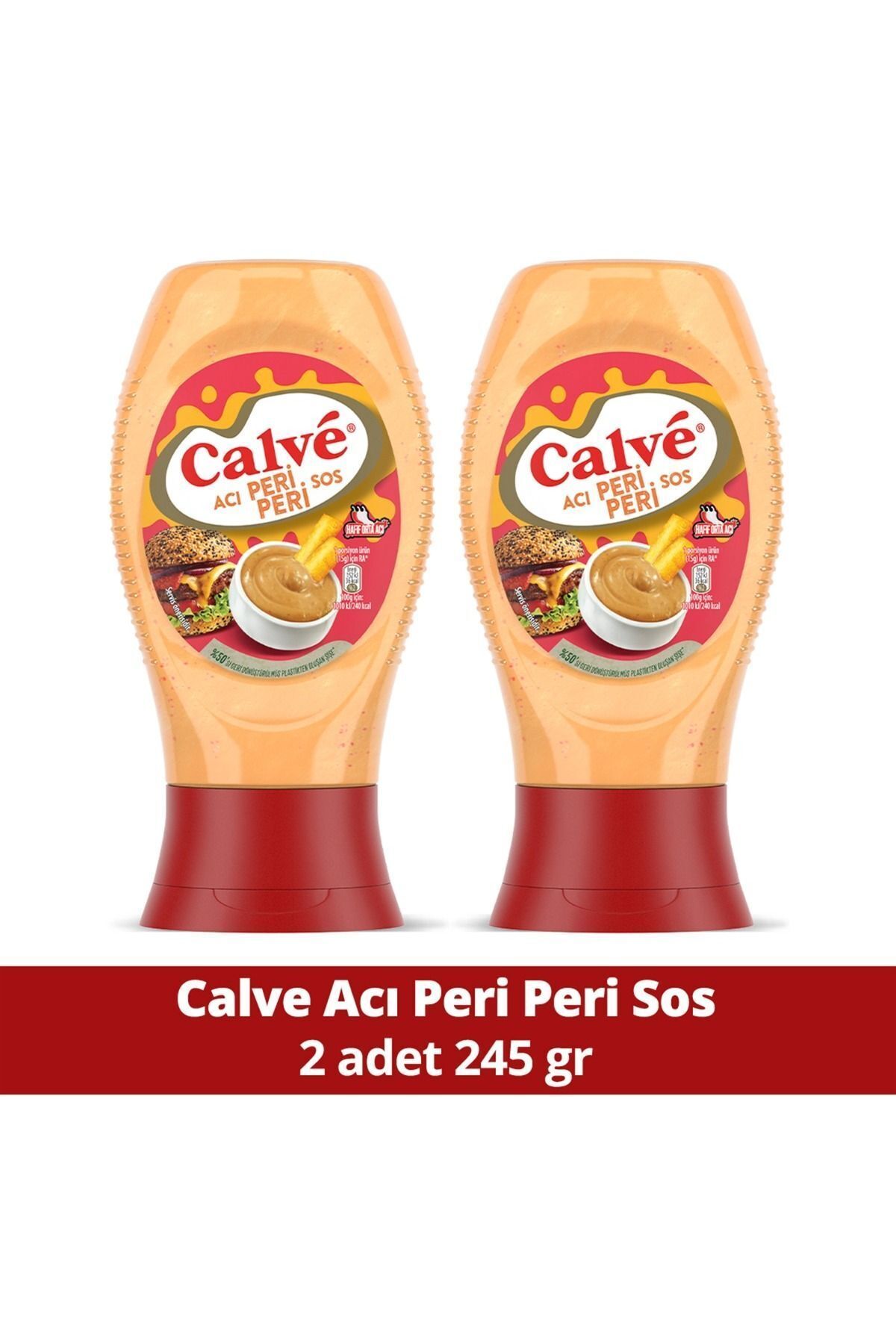 Calve Acı Sos Peri Peri Biberi 245 gr X 2 Adet - Fiyatı, Yorumları