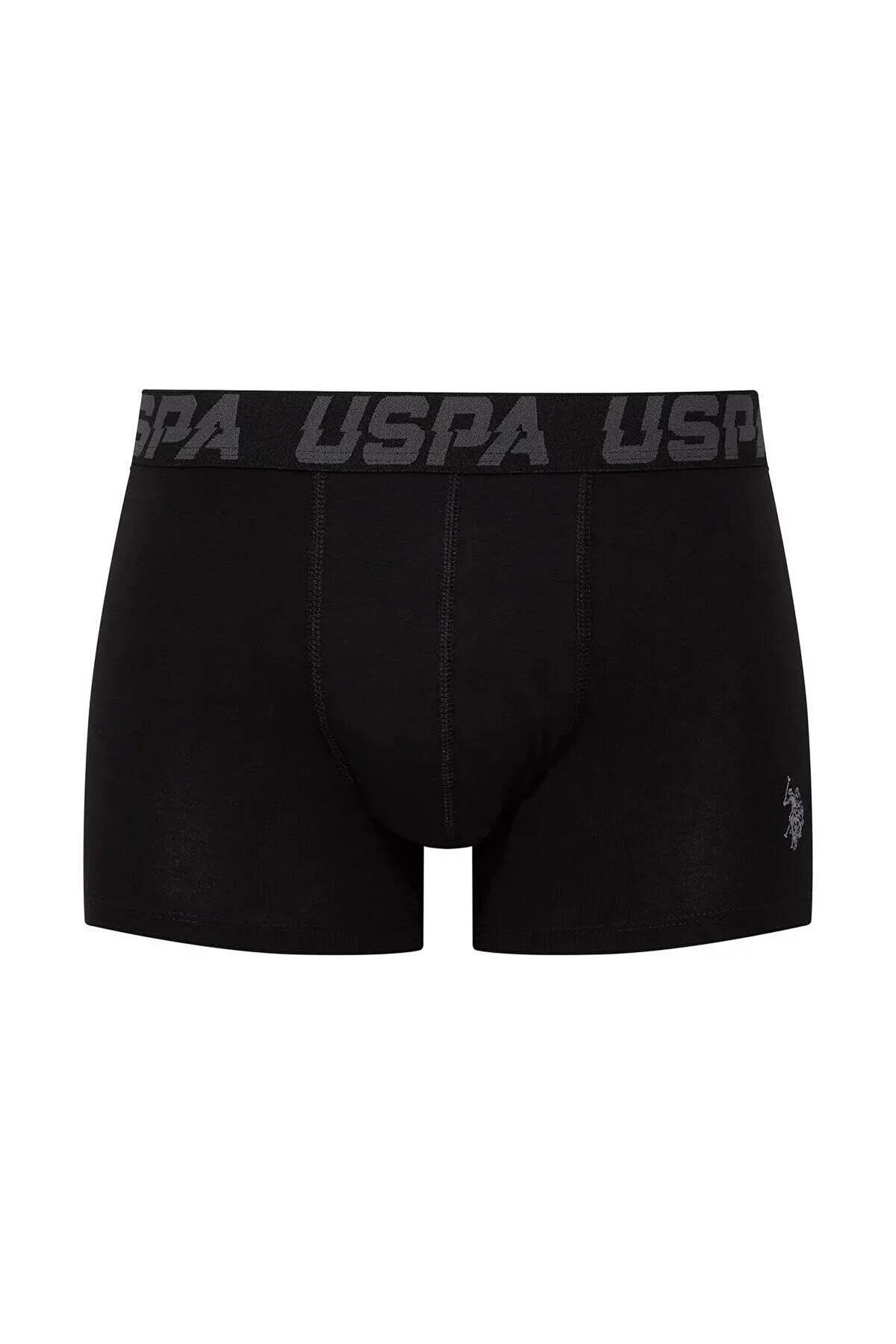 U.S. Polo Assn. Erkek Siyah Antrasit Ve Uspa Baskılı 3'lü Boxer Fiyatı ...