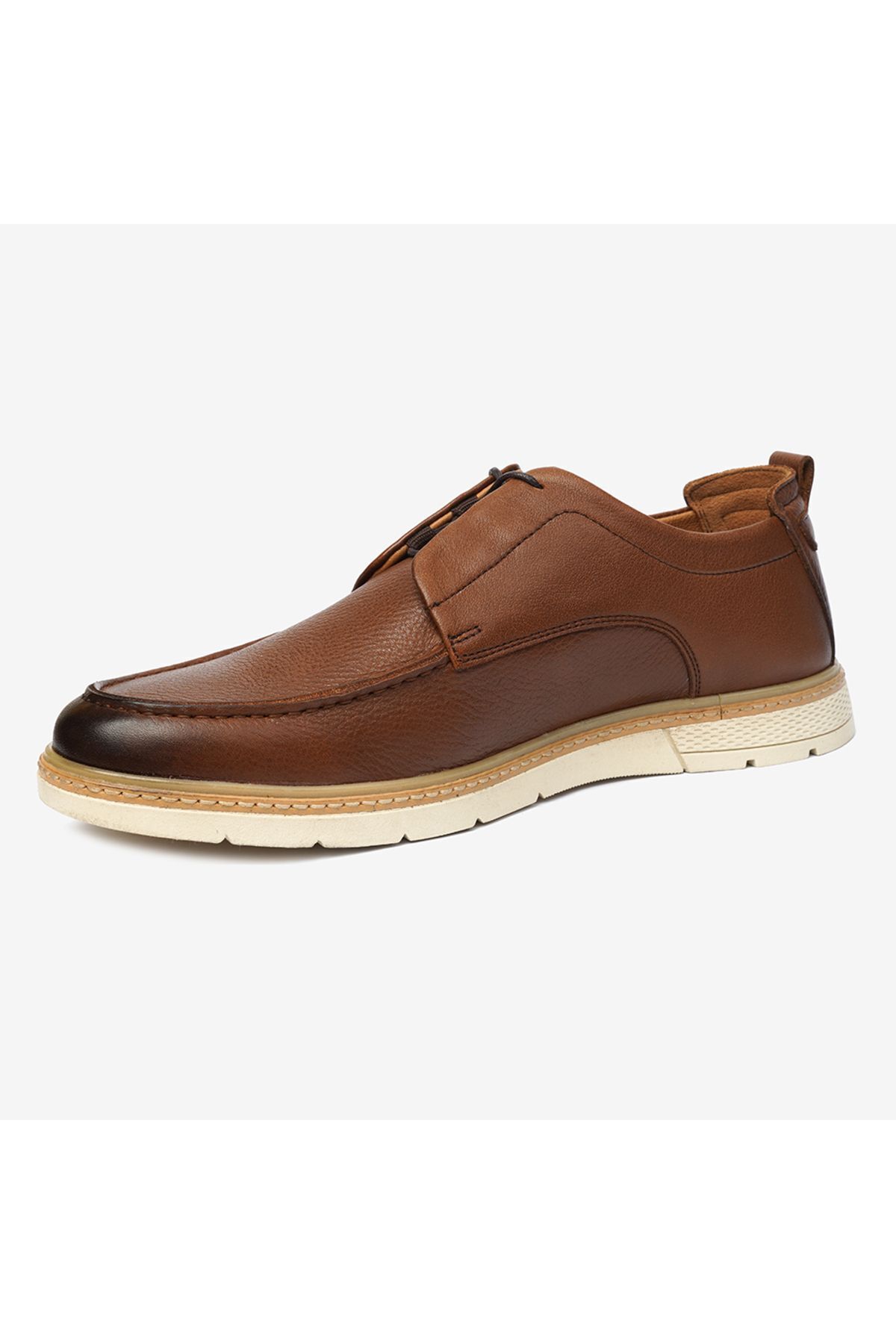 Greyder Men's Tan Genuine Leather Casual Shoes 4Y1Ua64513- Trendyol