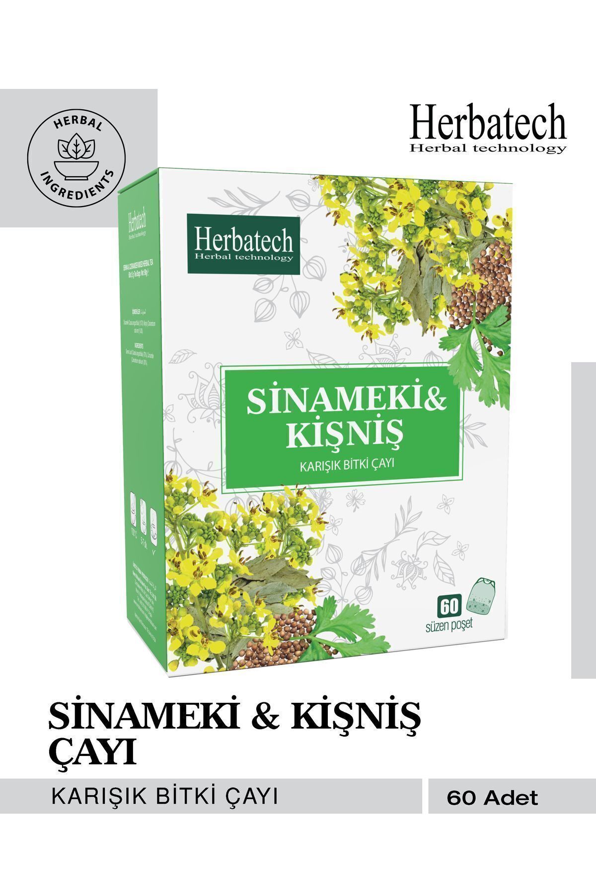 Herbatech Sinameki Kişniş Karışık Bitkisel Poşet Çayı 60x1.5gr - Fiyatı ...