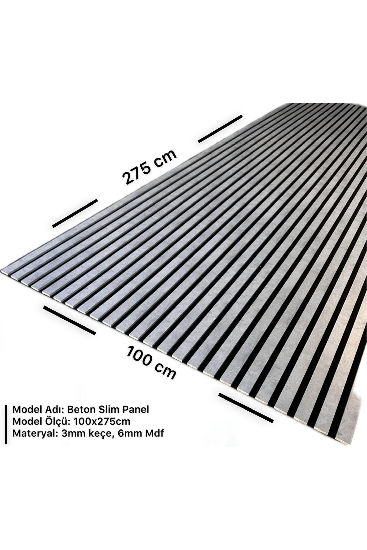 Genel Markalar Akustik Beton Duvar Lambri Panel Kaplama 100x275 ...