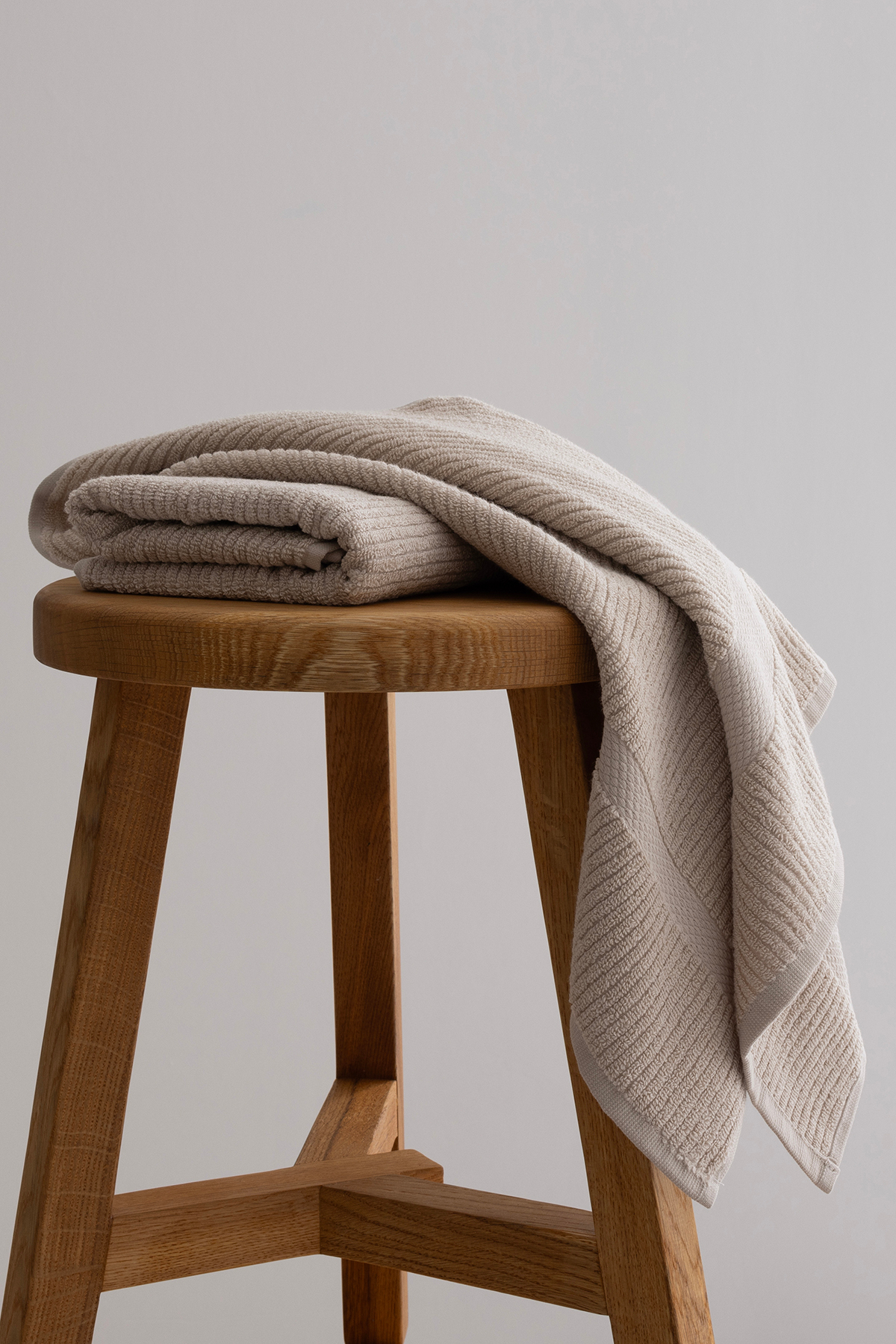 Koza Home Ivory Bej Fitilli Mikro Fiber %100 Pamuk 2Li Banyo Havlusu ...