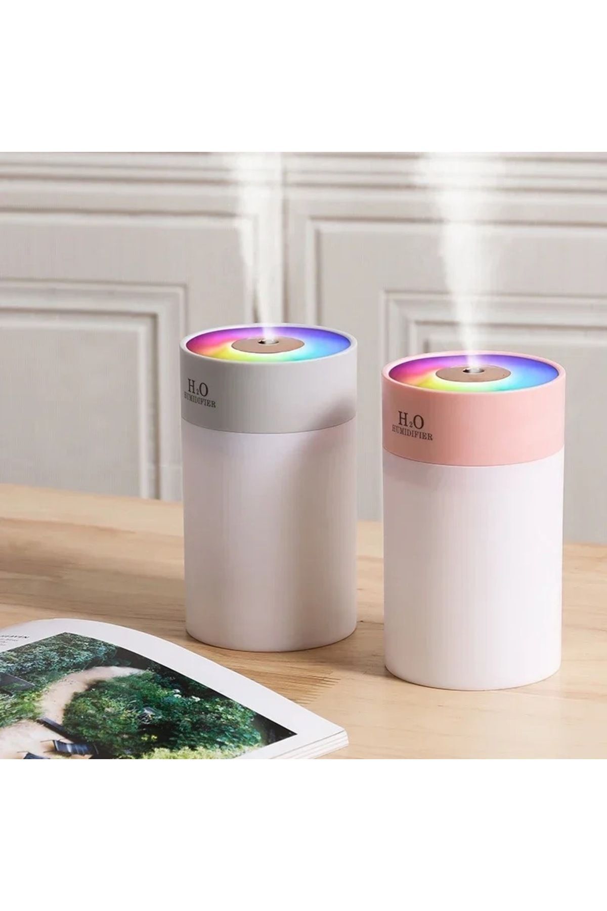 Genel Markalar H2O Humidifier 300 ml Ultrasonik Hava Nemlendirici Buhar ...