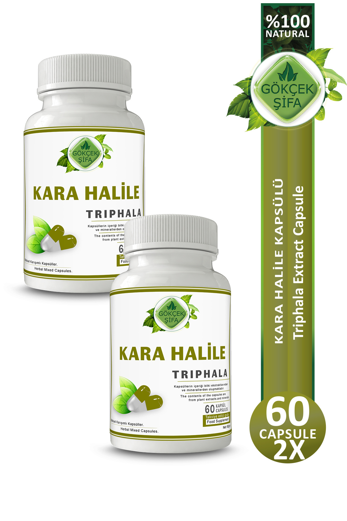 Gökçek Şifa Karahalile Kapsül (Triphala Capsule) X 2 Fiyatı, Yorumları ...