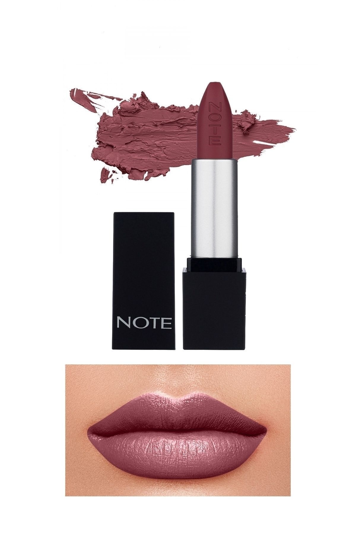 Note Cosmetics Mattever Lipstick Yarı Mat Saten Bitişli Ruj 12 Wine ...