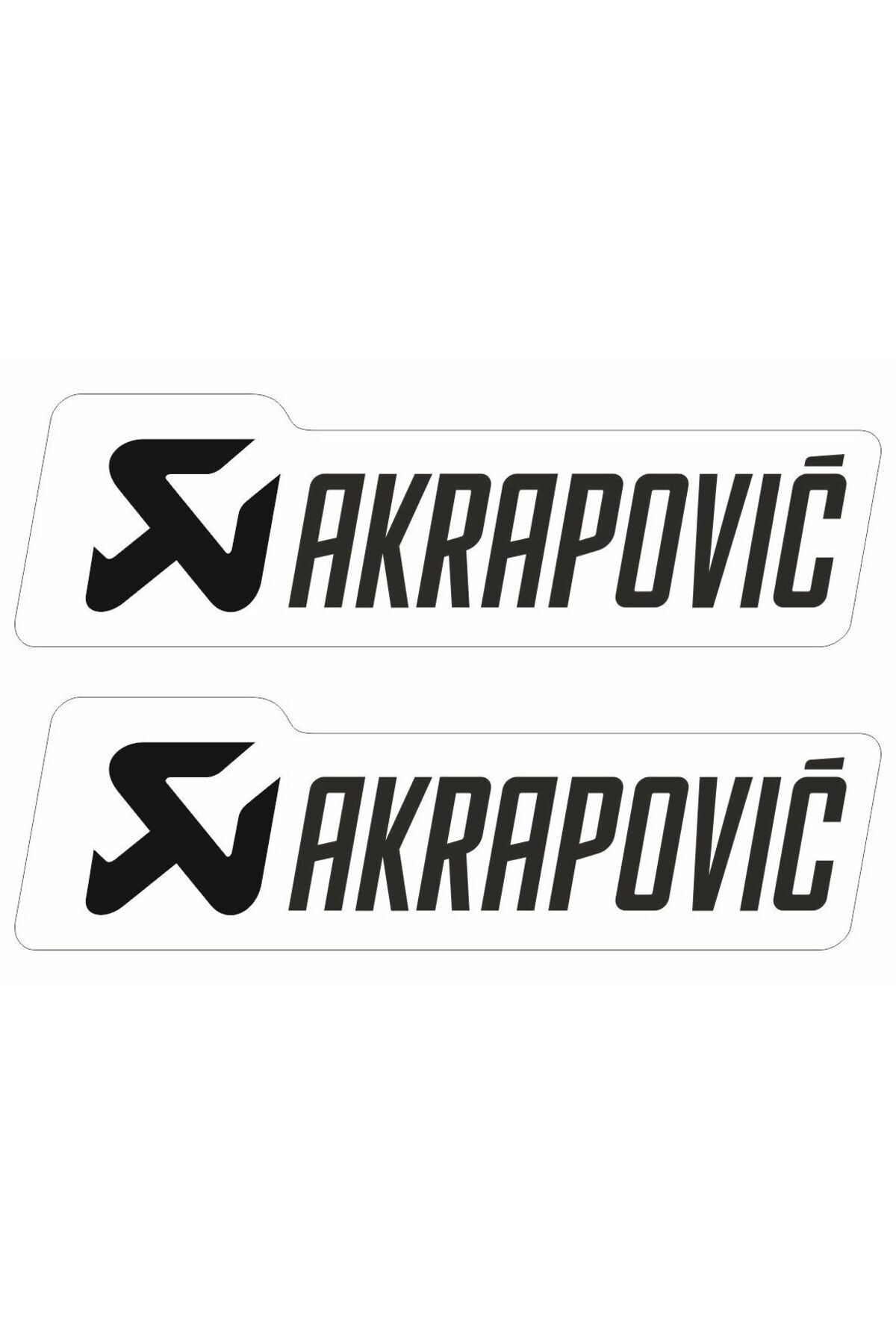 ChicArt Design Studio AKRAPOVİC EGZOZ STİCKER SET 2 PARÇA #4 STİCKER ...